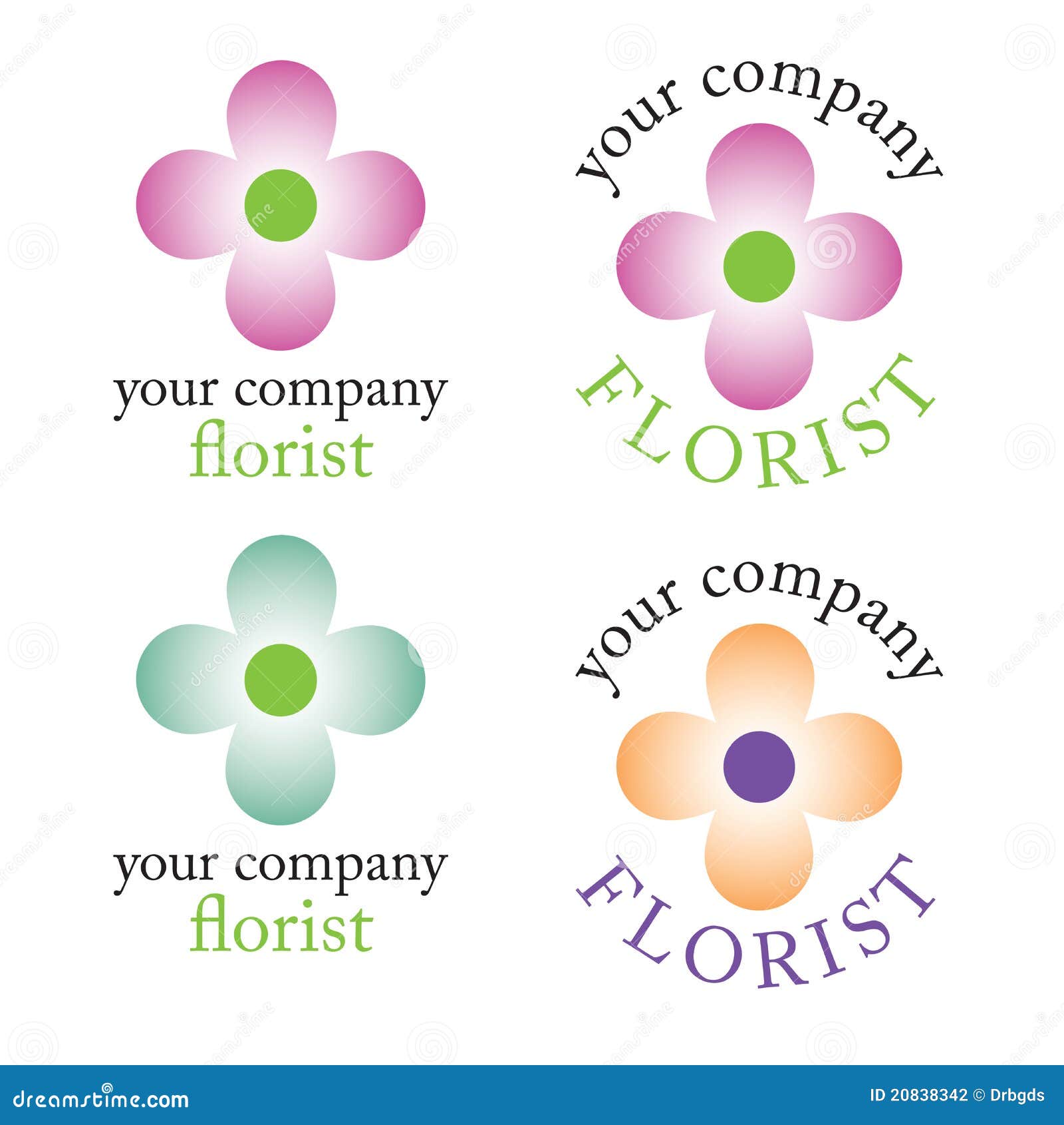 Florist logo stock photo. Image of corporate, logo, company - 20838342