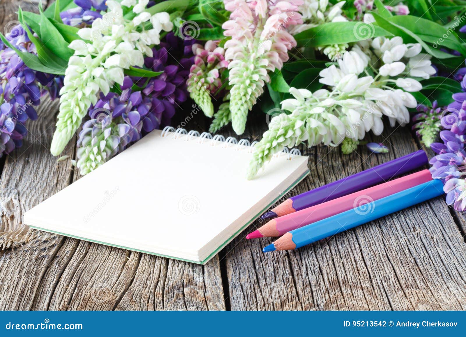 Floristry Workshop Wooden Table with Decor. Decorative Artwork from ...