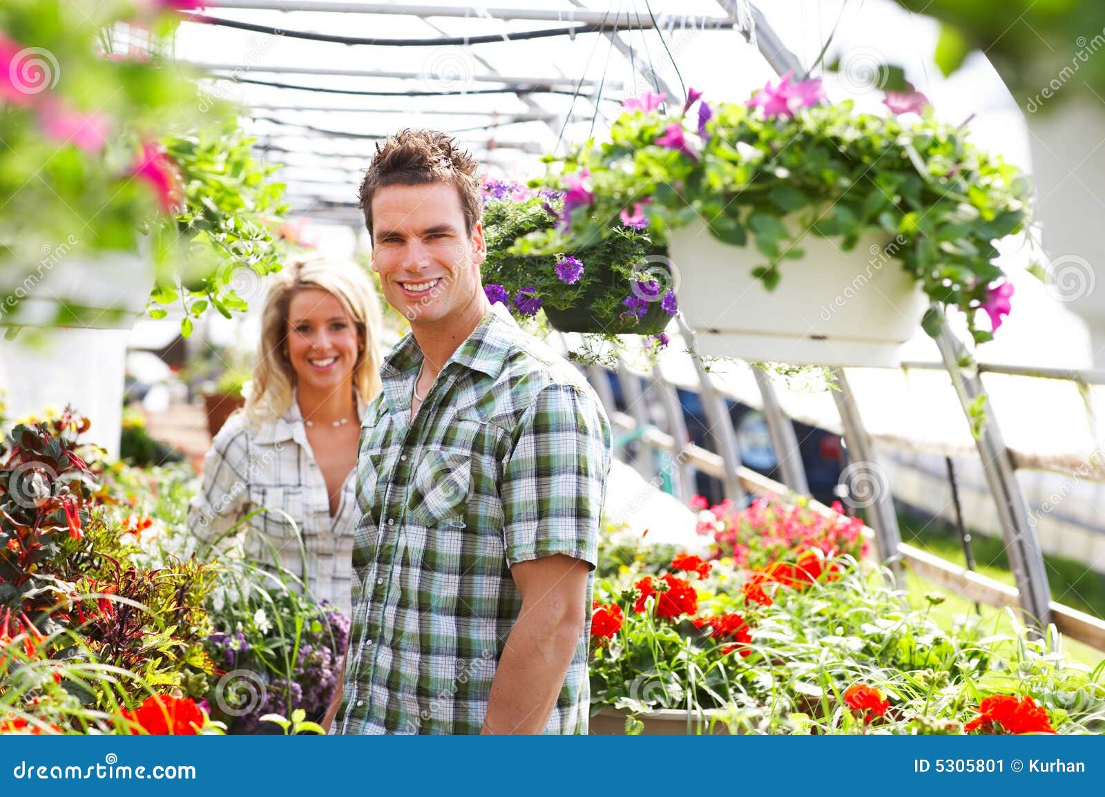 Florists stock image. Image of female, hold, florist, home - 5305801