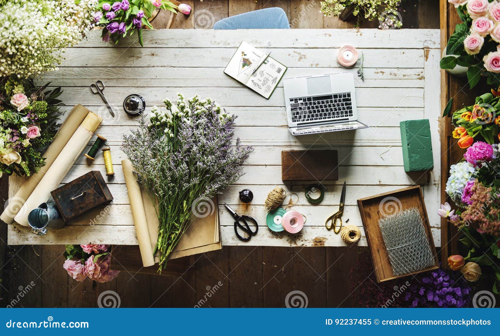 Florists Workspace Picture. Image: 92237455