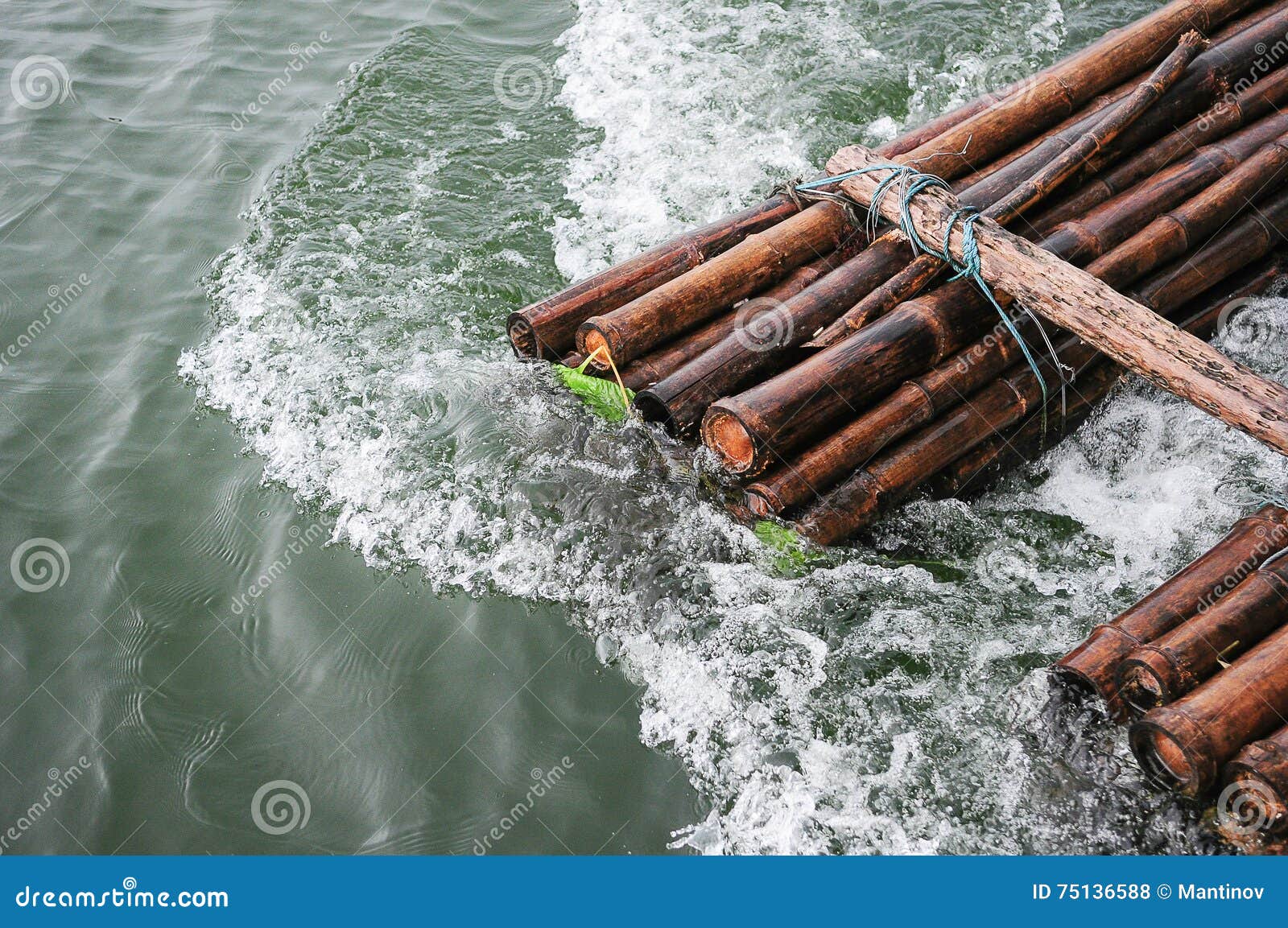 Floss, Das Auf Wasser Schwimmt Stockfoto - Bild von verdammung, hölzern ...