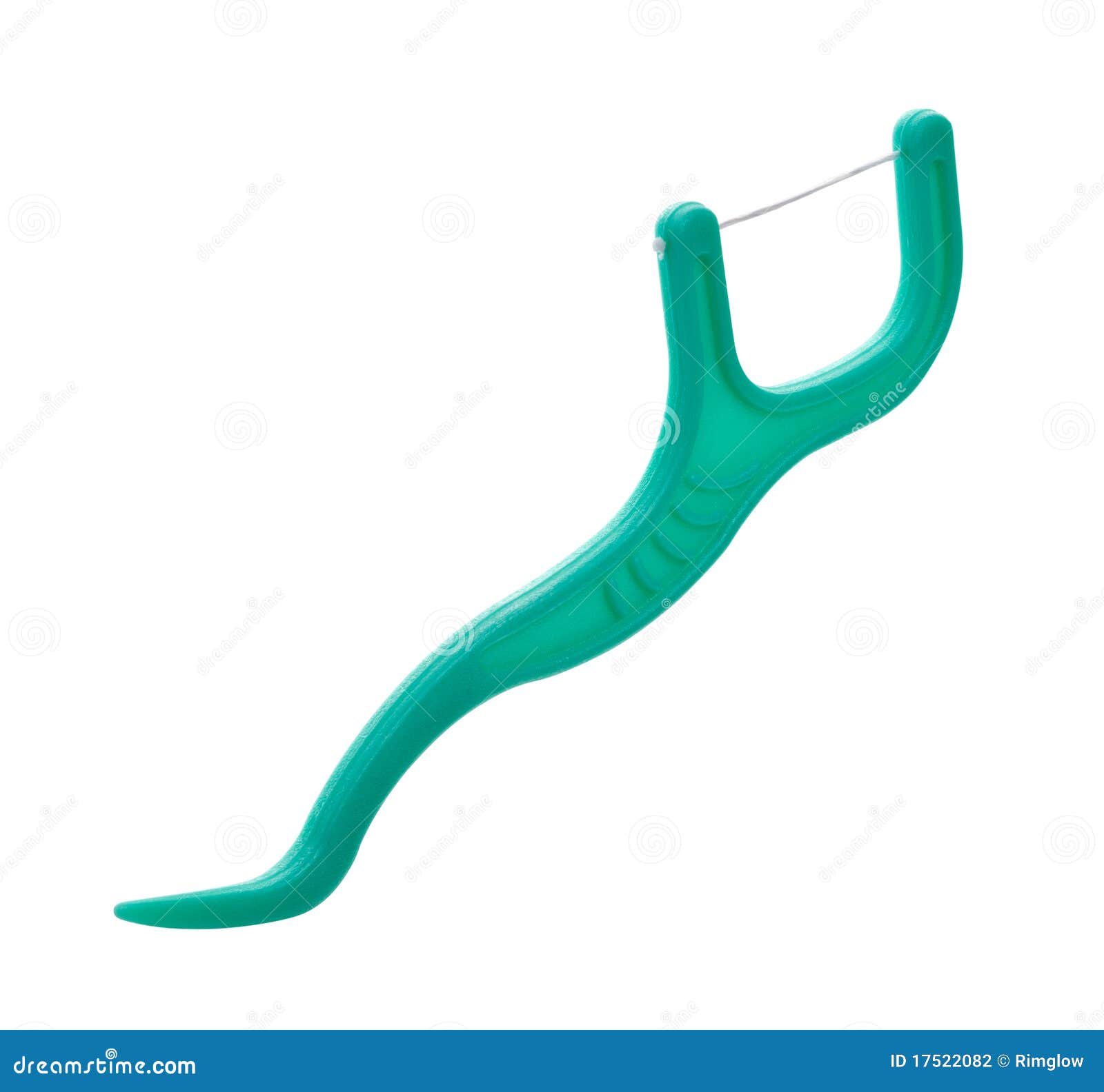 Floss Toothpick Isolated with a Clipping Path Stock Photo - Image of ...