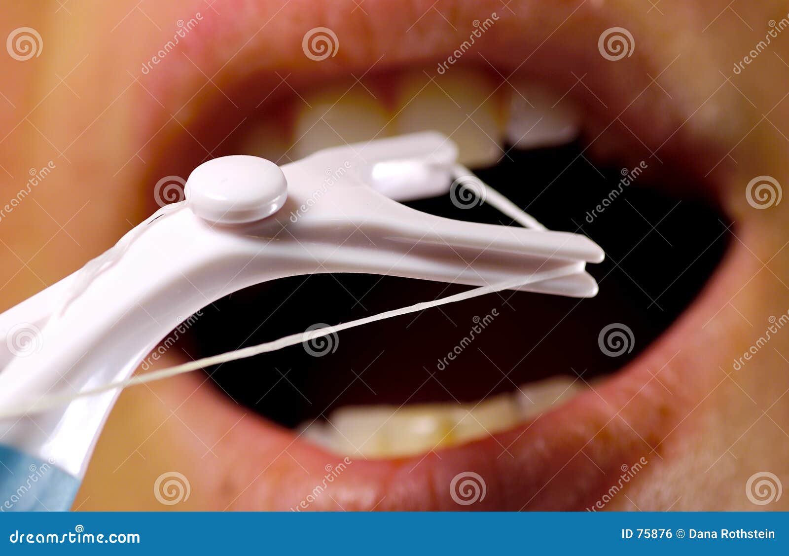 Flossing stock photo. Image of dentists, flossing, care - 75876