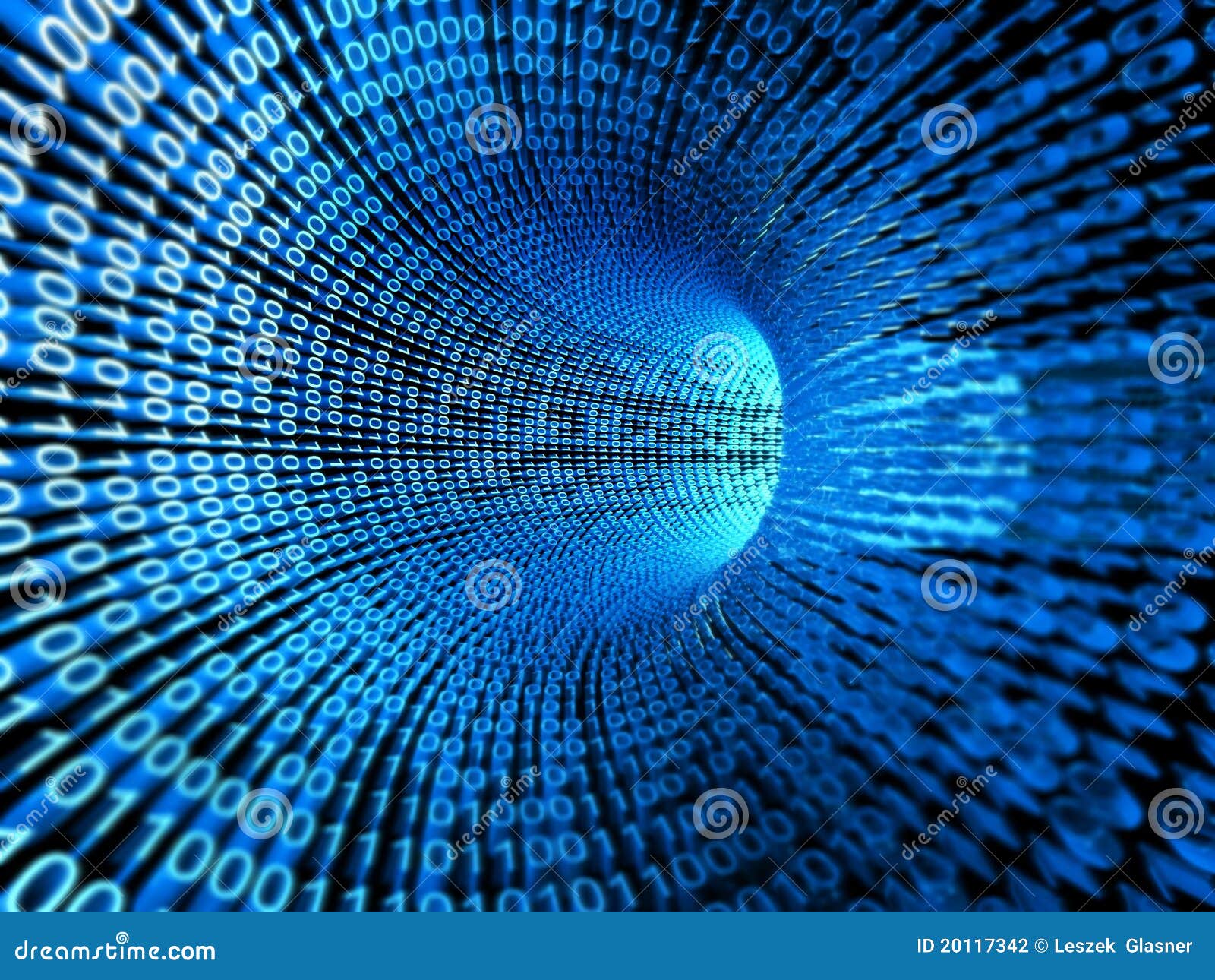 Flot Binaire, Flux D'information Illustration Stock - Illustration du ...