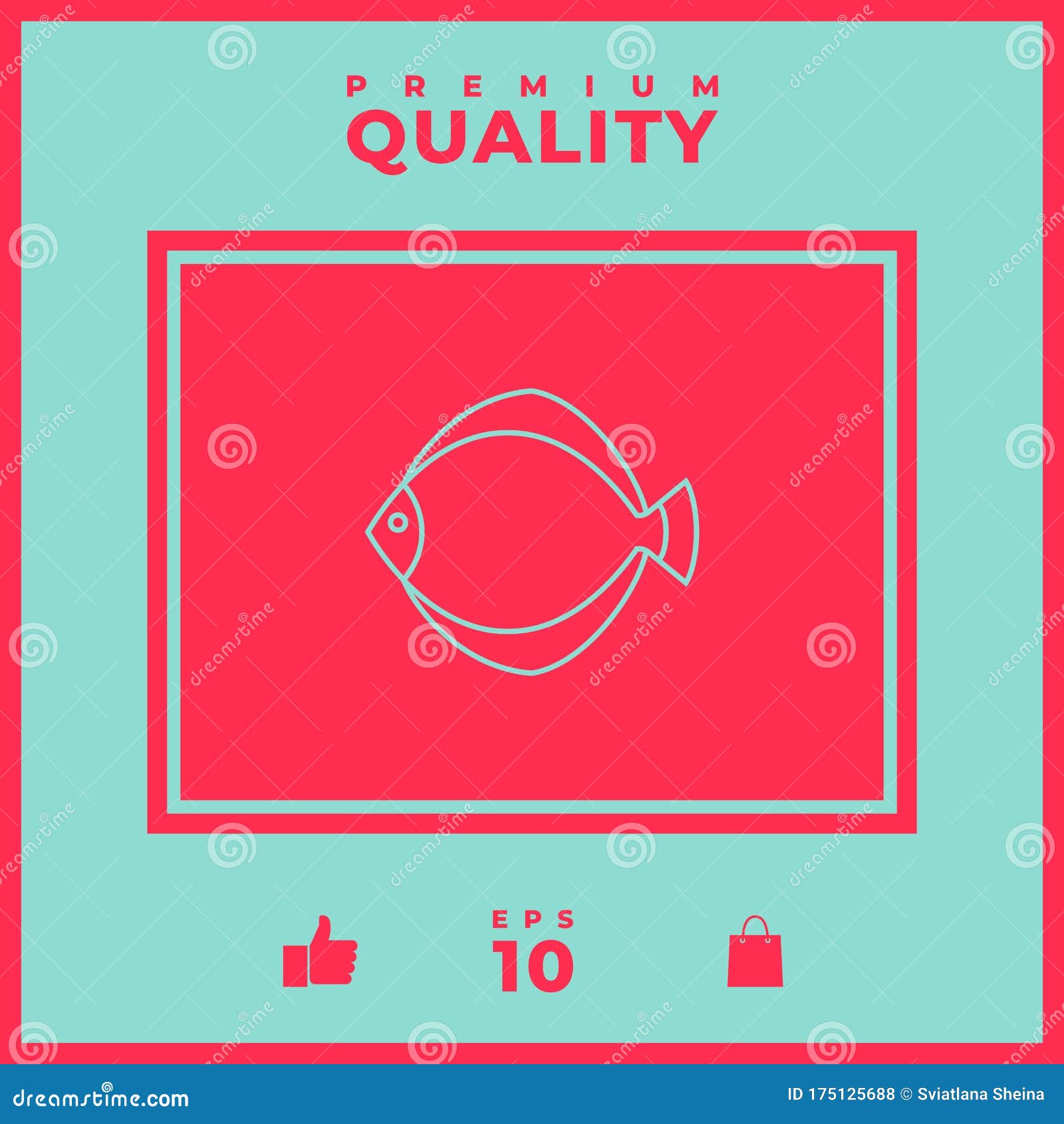 Flounder Fluke Fish Vector Illustration Transparent Background ...