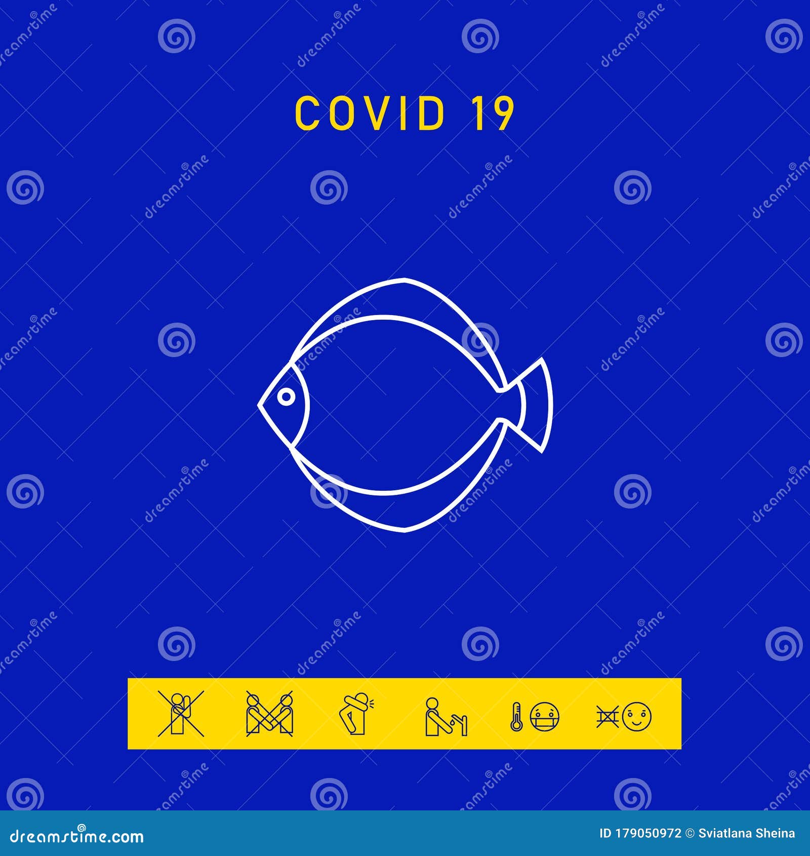 Flounder Fluke Fish Vector Illustration Transparent Background ...