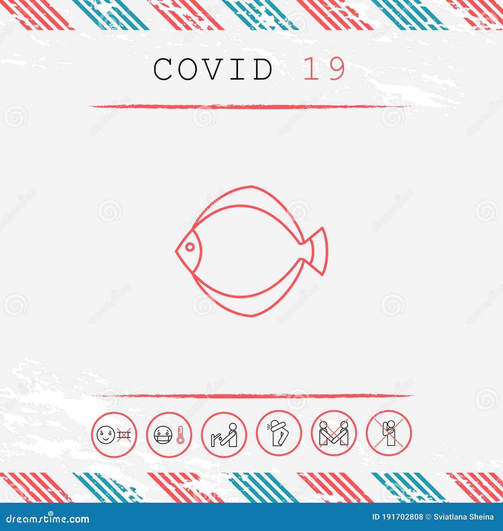 Flounder Fluke Fish Vector Illustration Transparent Background ...