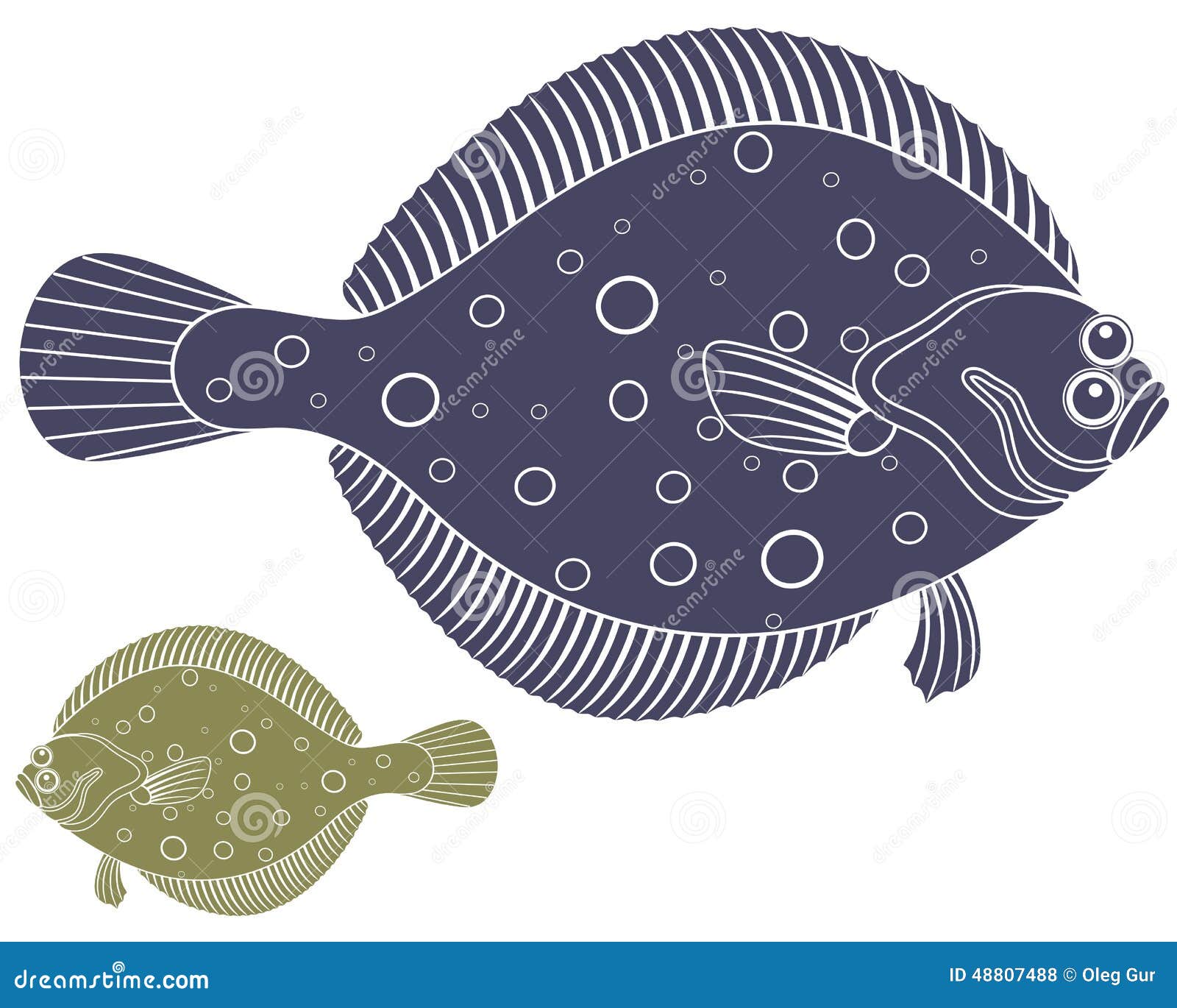 Flounder Fish Svg