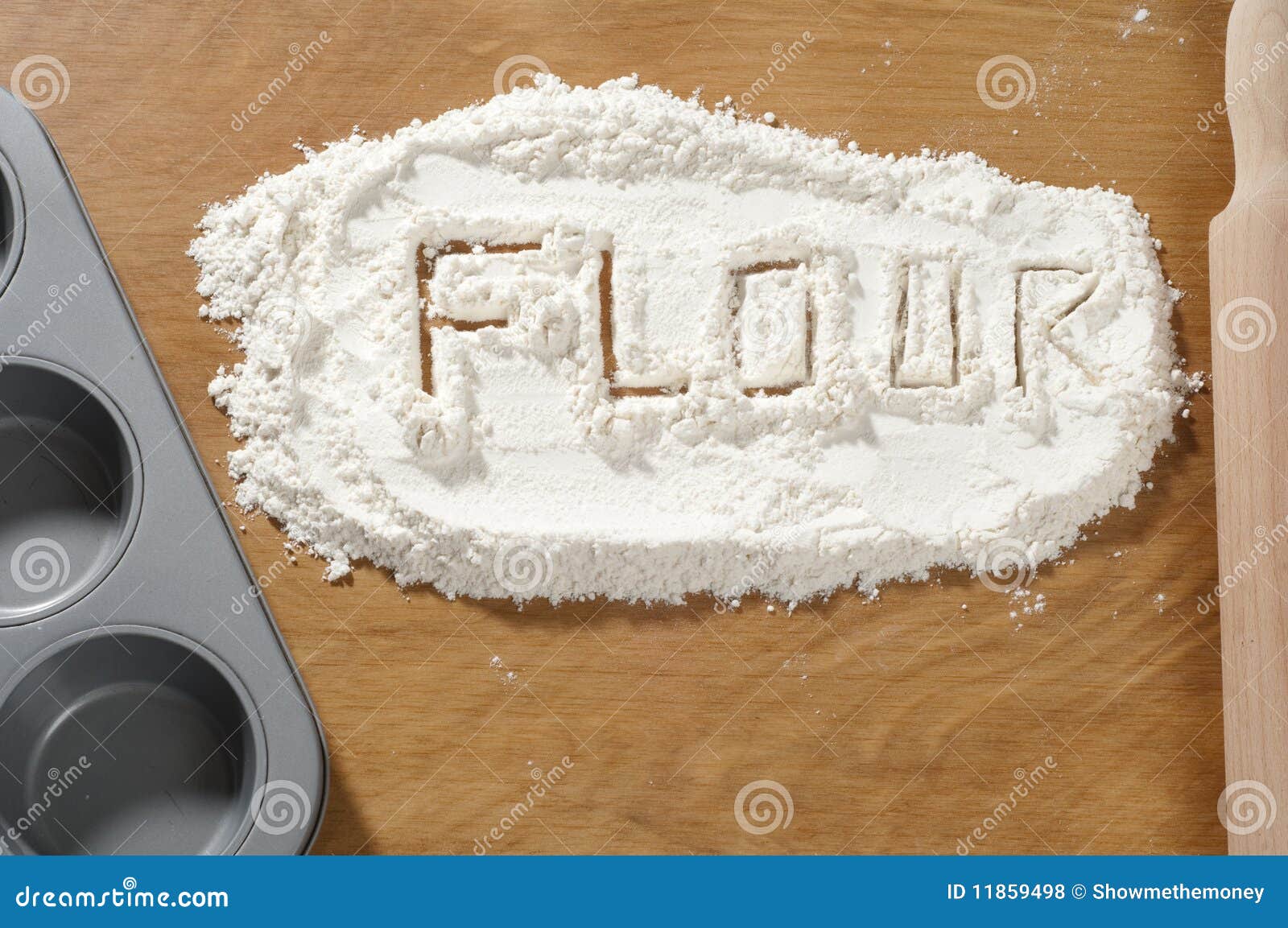 Flour stock photo. Image of pastry, food, cooking, words - 11859498