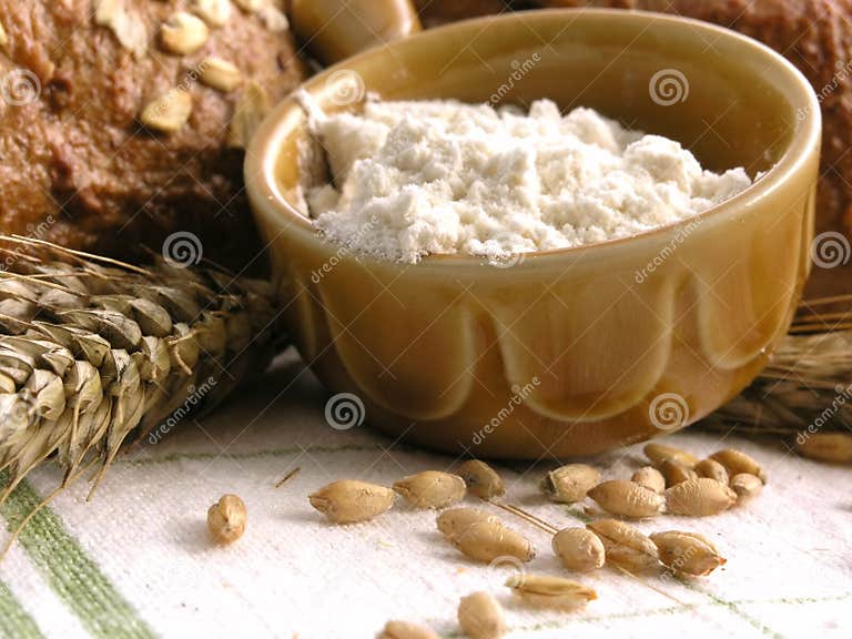 Flour stock image. Image of closeup, fresh, gold, food - 203555
