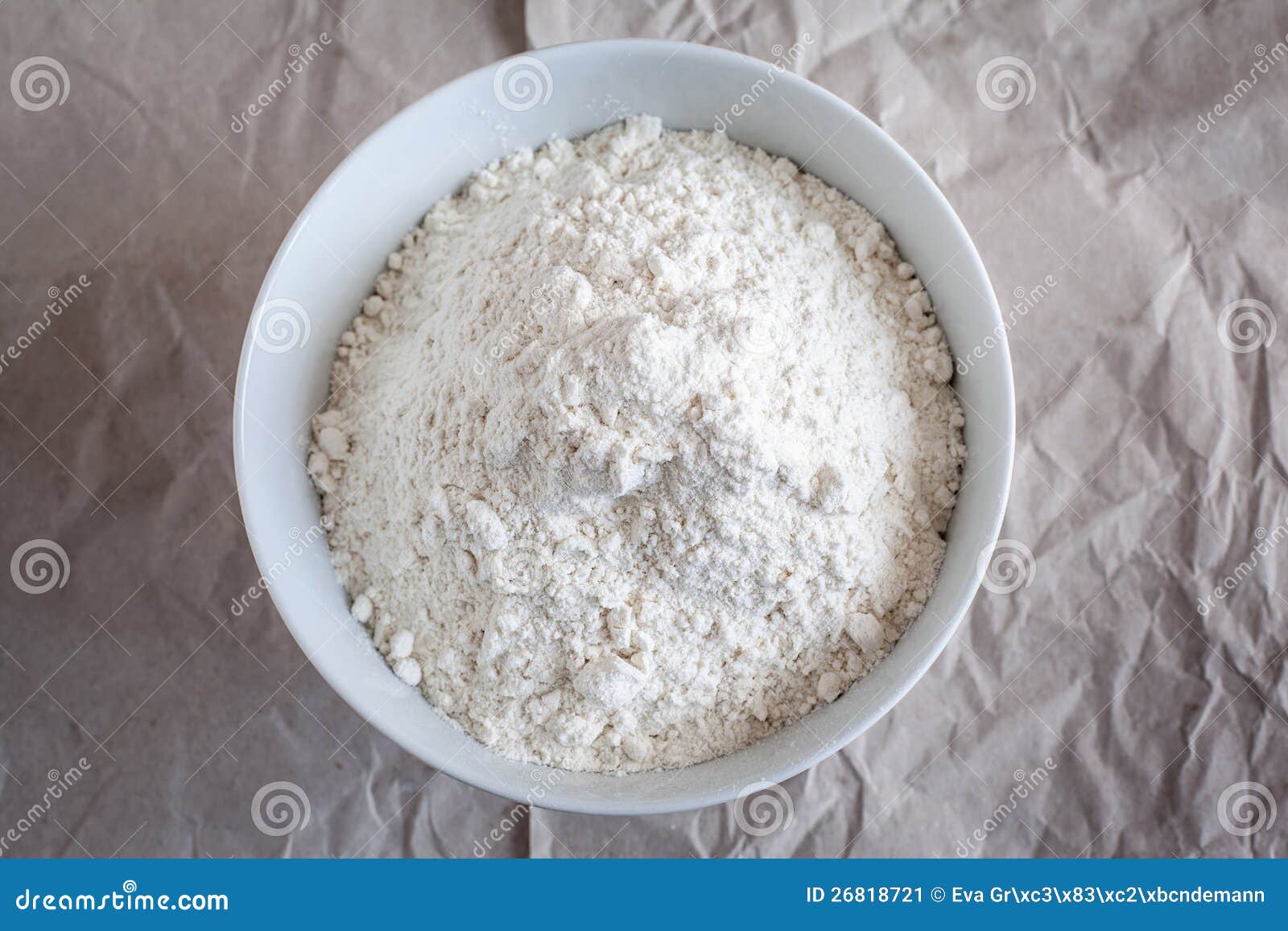 Flour stock image. Image of eating, ingredient, bowl - 26818721