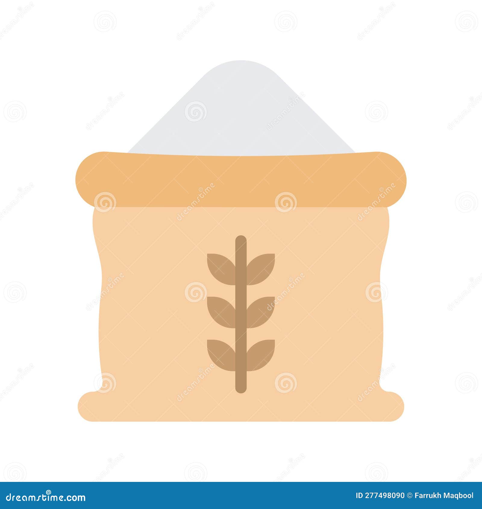 Flour Bag Icon Vector Image. Stock Vector - Illustration of grain ...