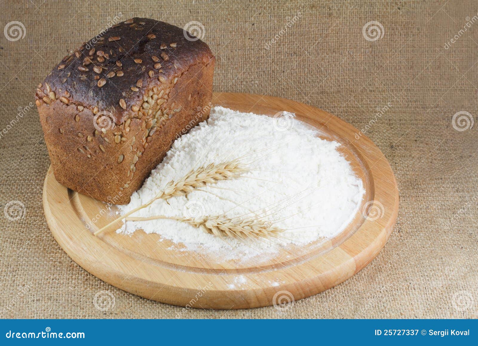 Flour, bread, wheat stock image. Image of freshness, gourmet - 25727337