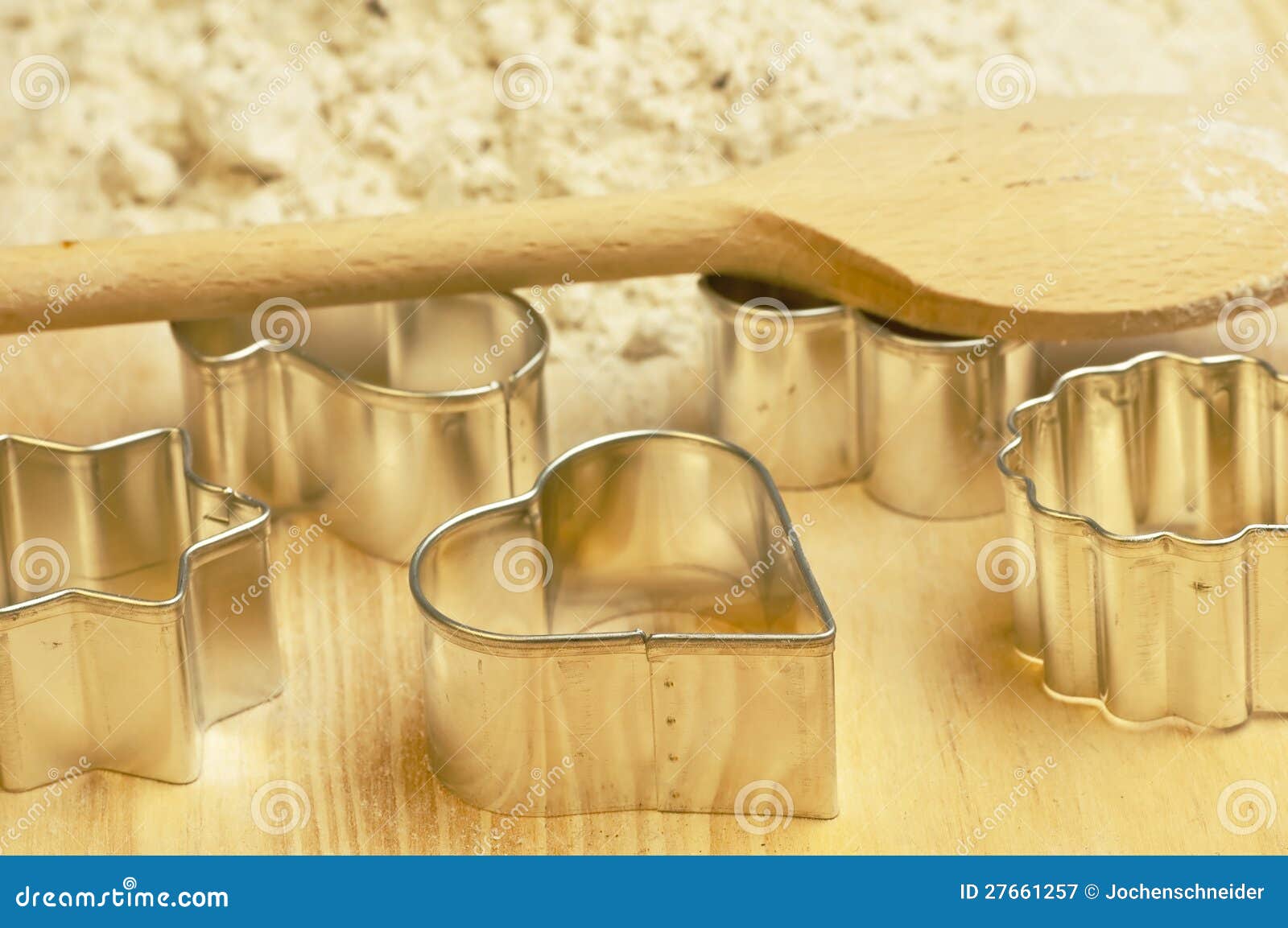 Flour and cutters stock image. Image of meal, tradition - 27661257