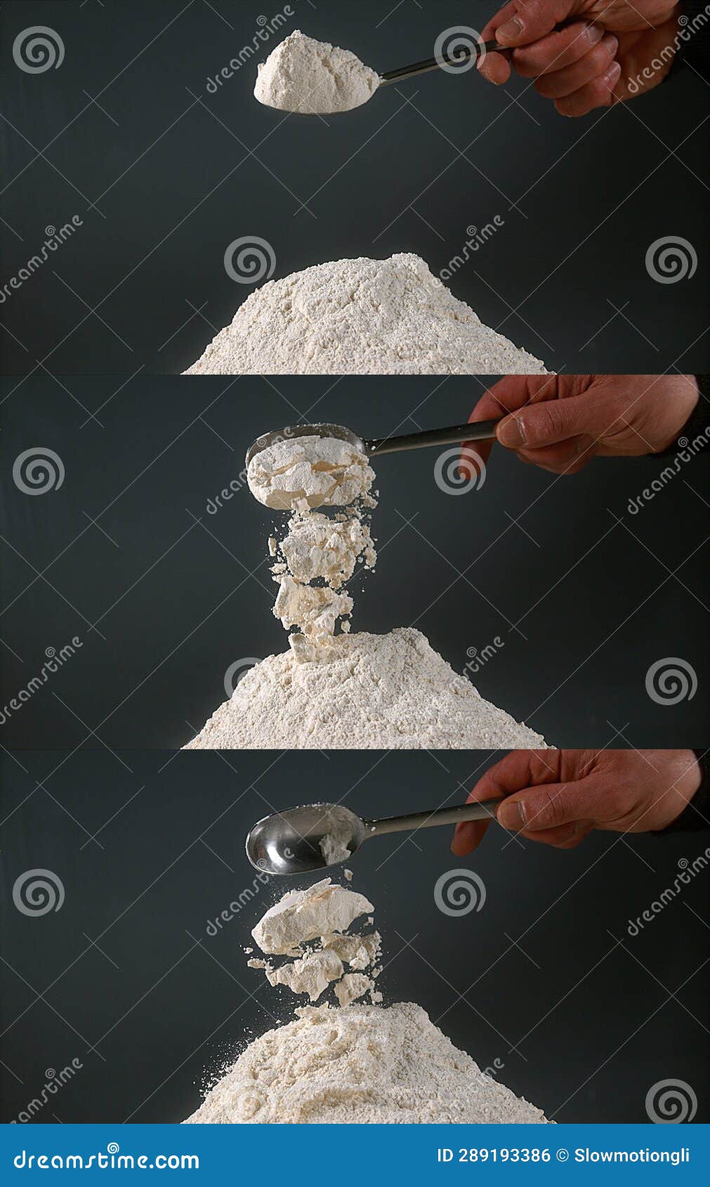 Flour Falling Against Black Background Stock Photo - Image of dietetics ...
