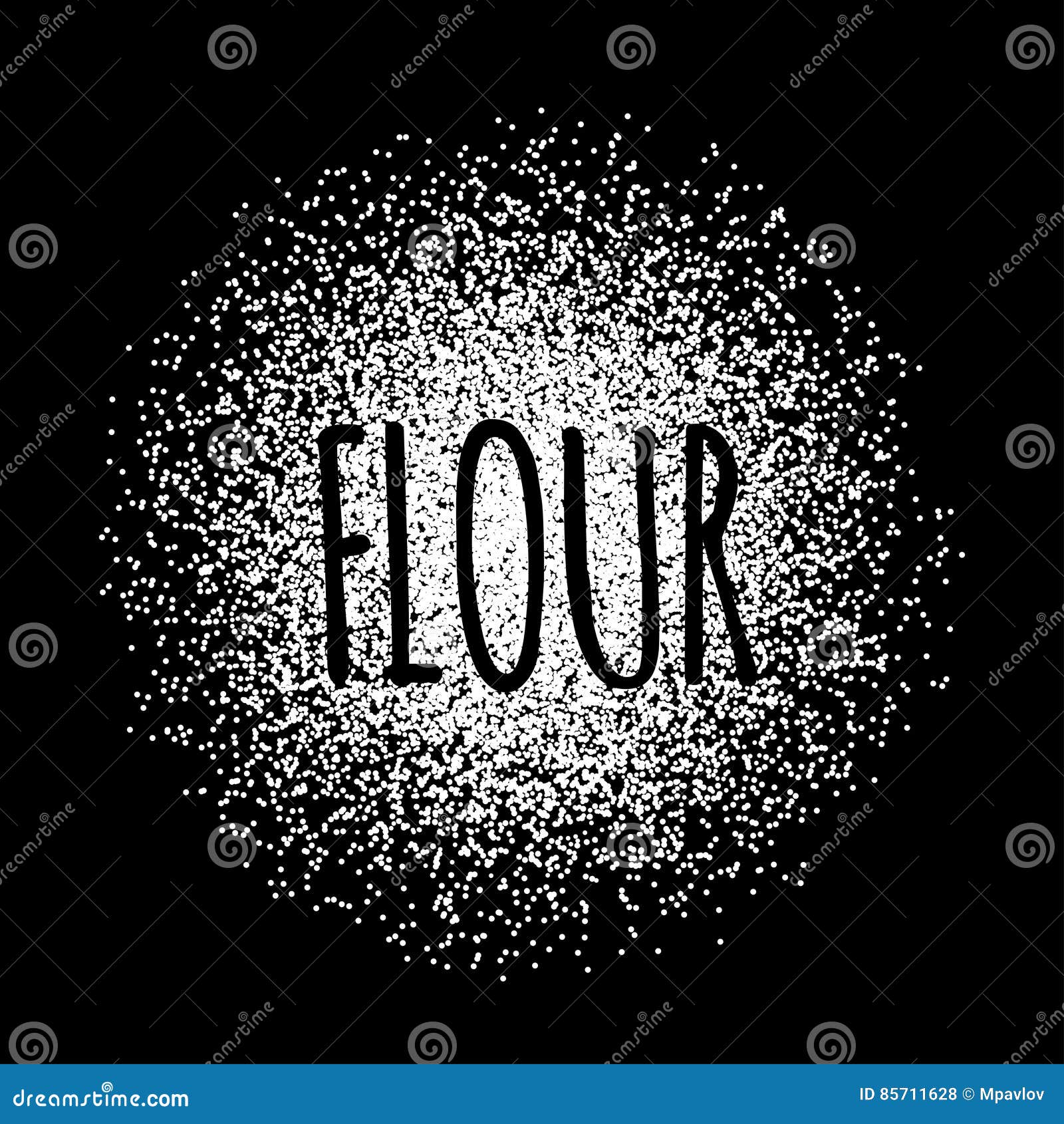 White Powder Explosion Isolated On Black Background Royalty-Free Stock ...