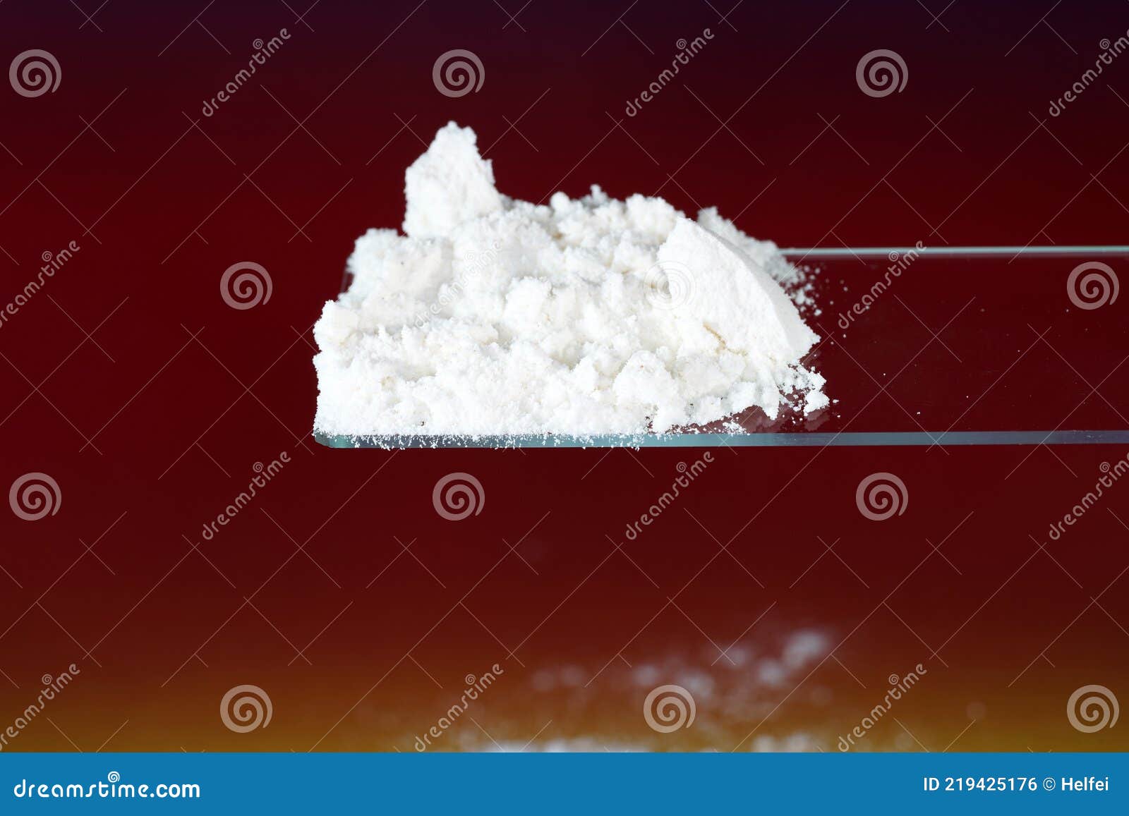 Flour with Macro Lens Photographed Against Colorful Gradient in Studio ...