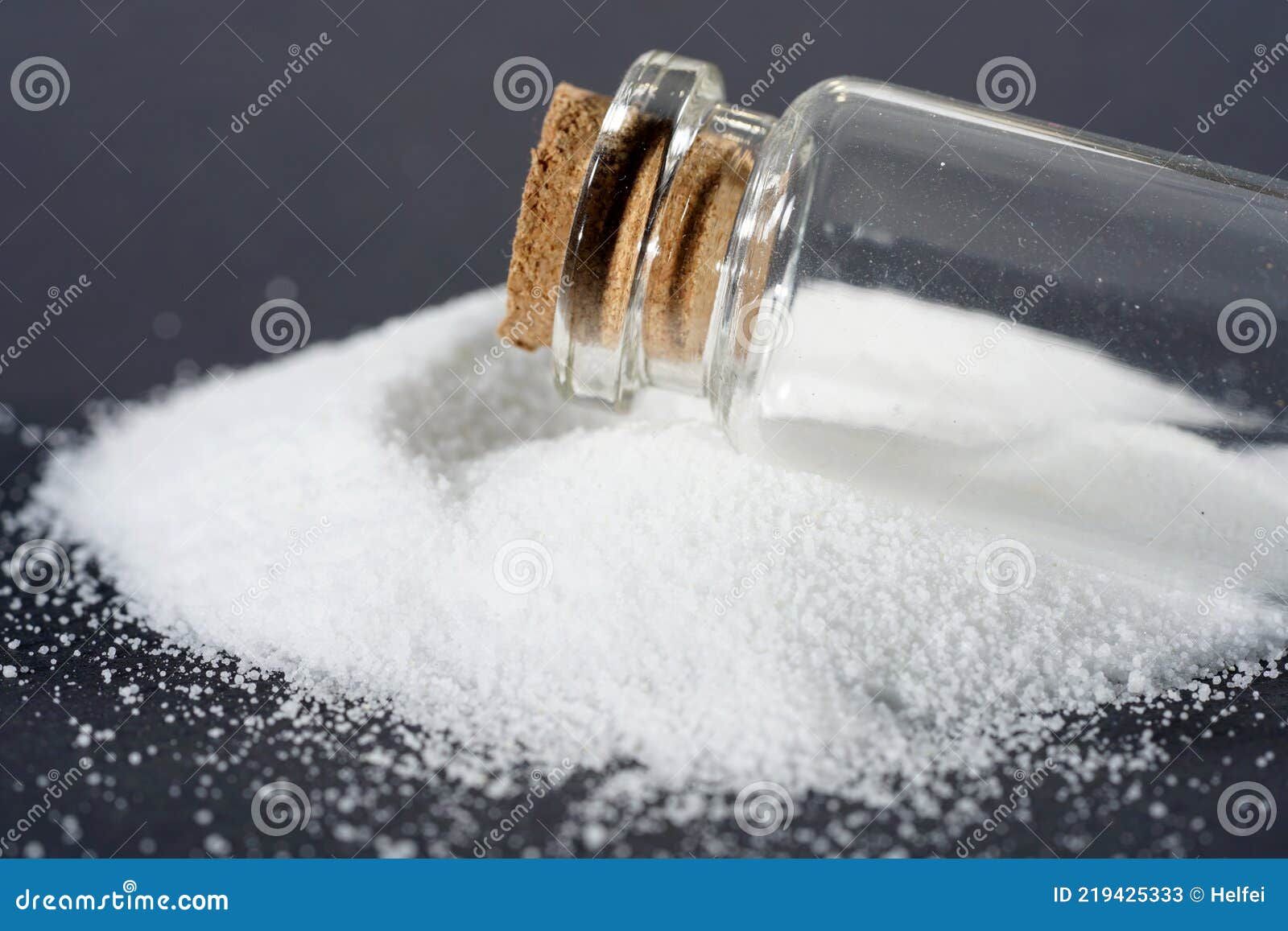 Flour with Macro Lens Photographed Against Colorful Gradient in Studio ...