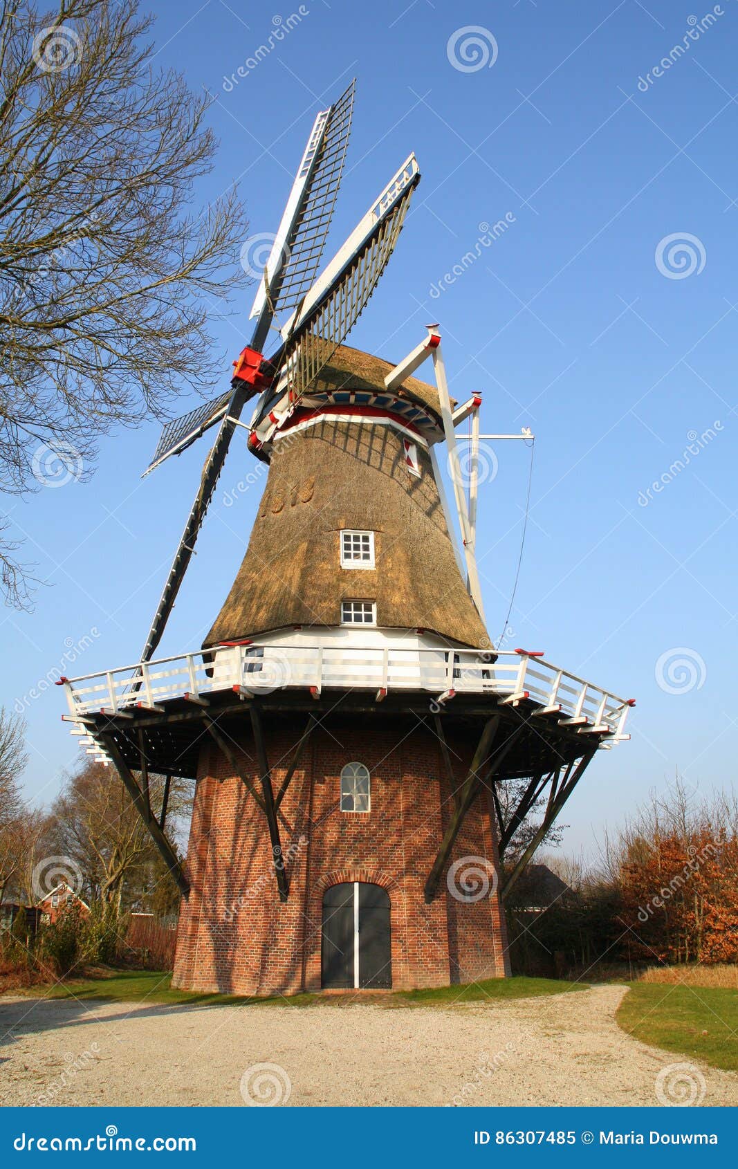 Flour mill stock image. Image of holland, energy, entrance - 86307485