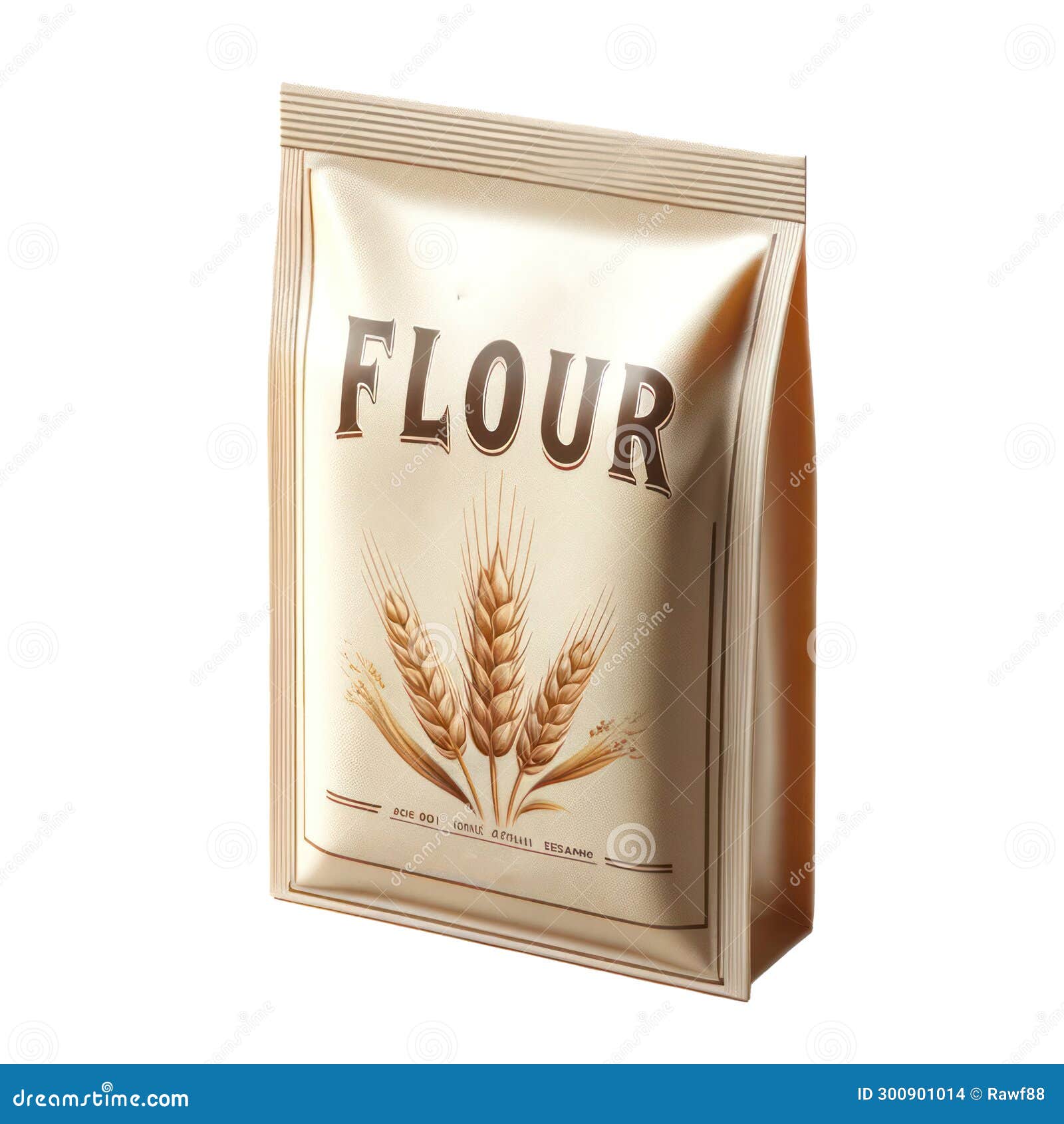 Flour Package Box Isolated On White Transparent Background Stock Photo ...