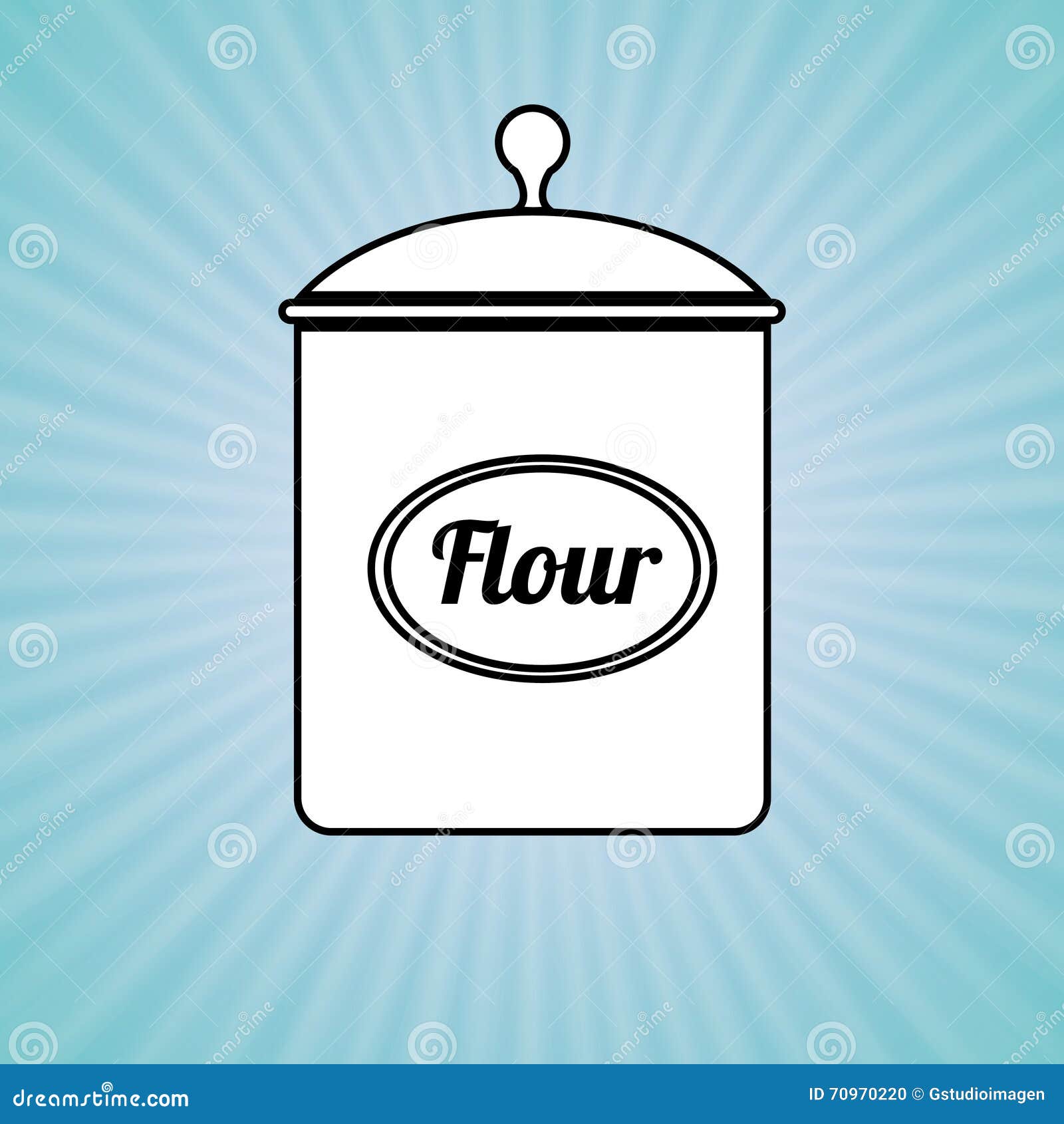 Flour pot design stock illustration. Illustration of icon - 70970220