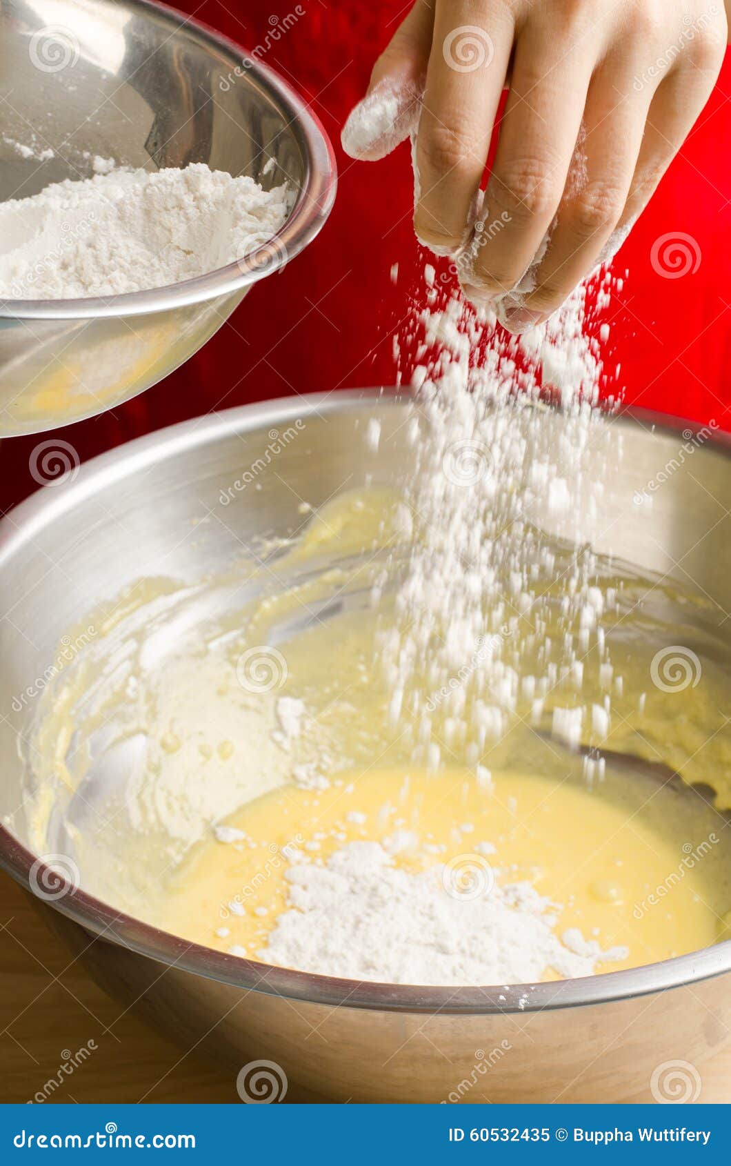 Flour stock image. Image of preparation, mixing, homemade - 60532435