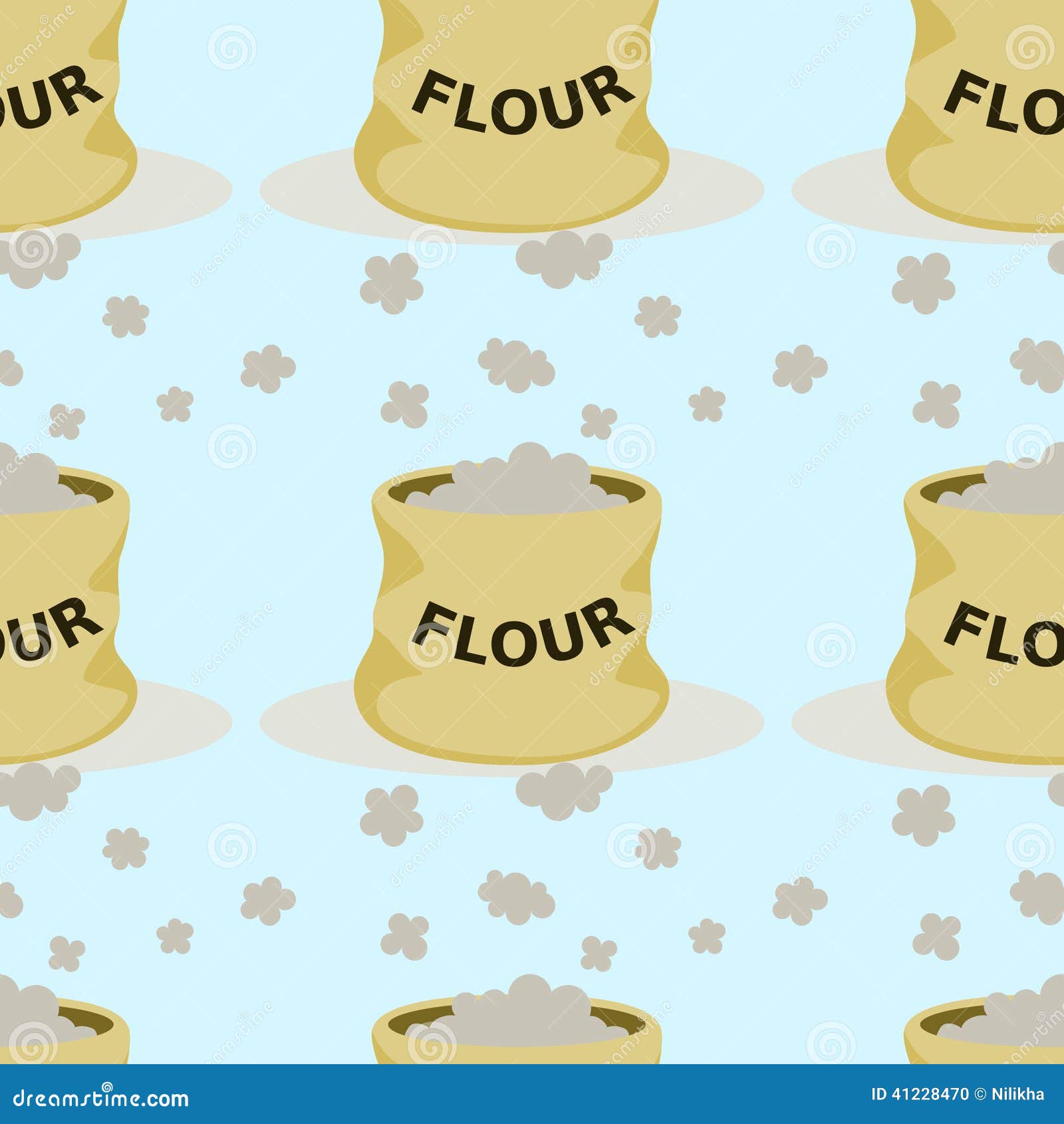 Flour Seamless Background Design Stock Illustration - Illustration of ...