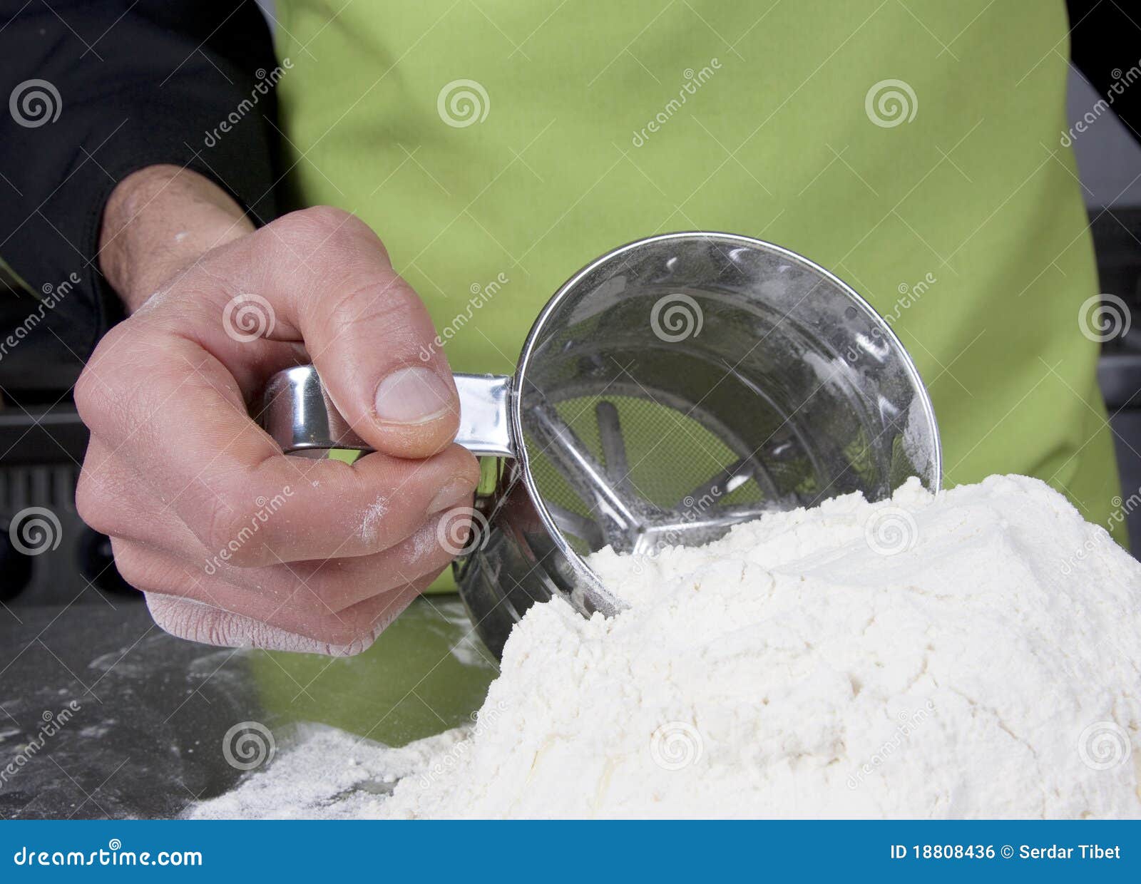 Flour sieve stock photo. Image of nutrition, isolated - 18808436