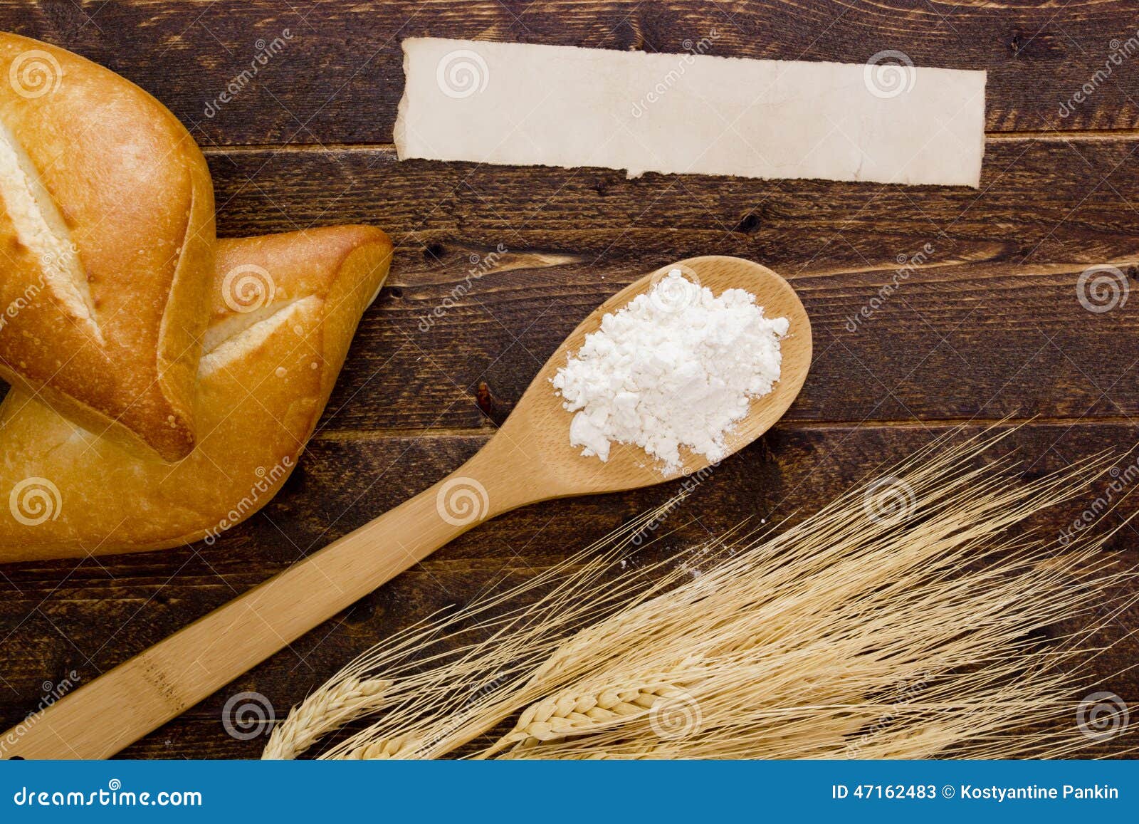 Flour in a Spoon and Baking Stock Image - Image of fall, organic: 47162483