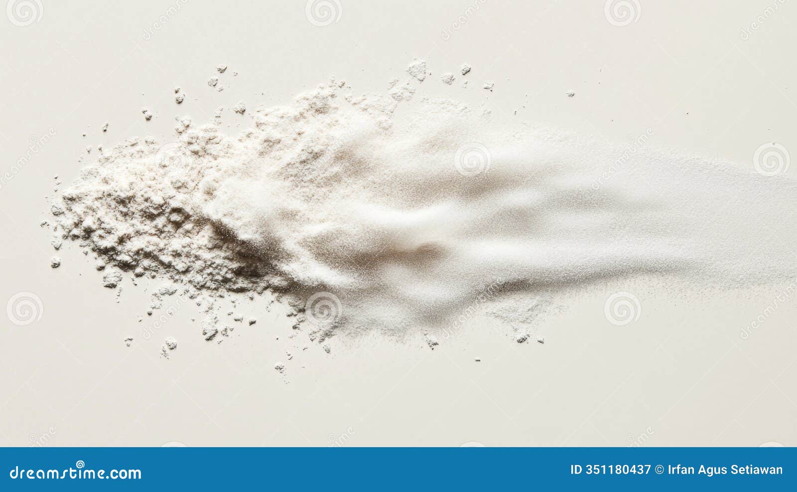 Flour and Sugar Spilled on a Light Surface Stock Illustration ...