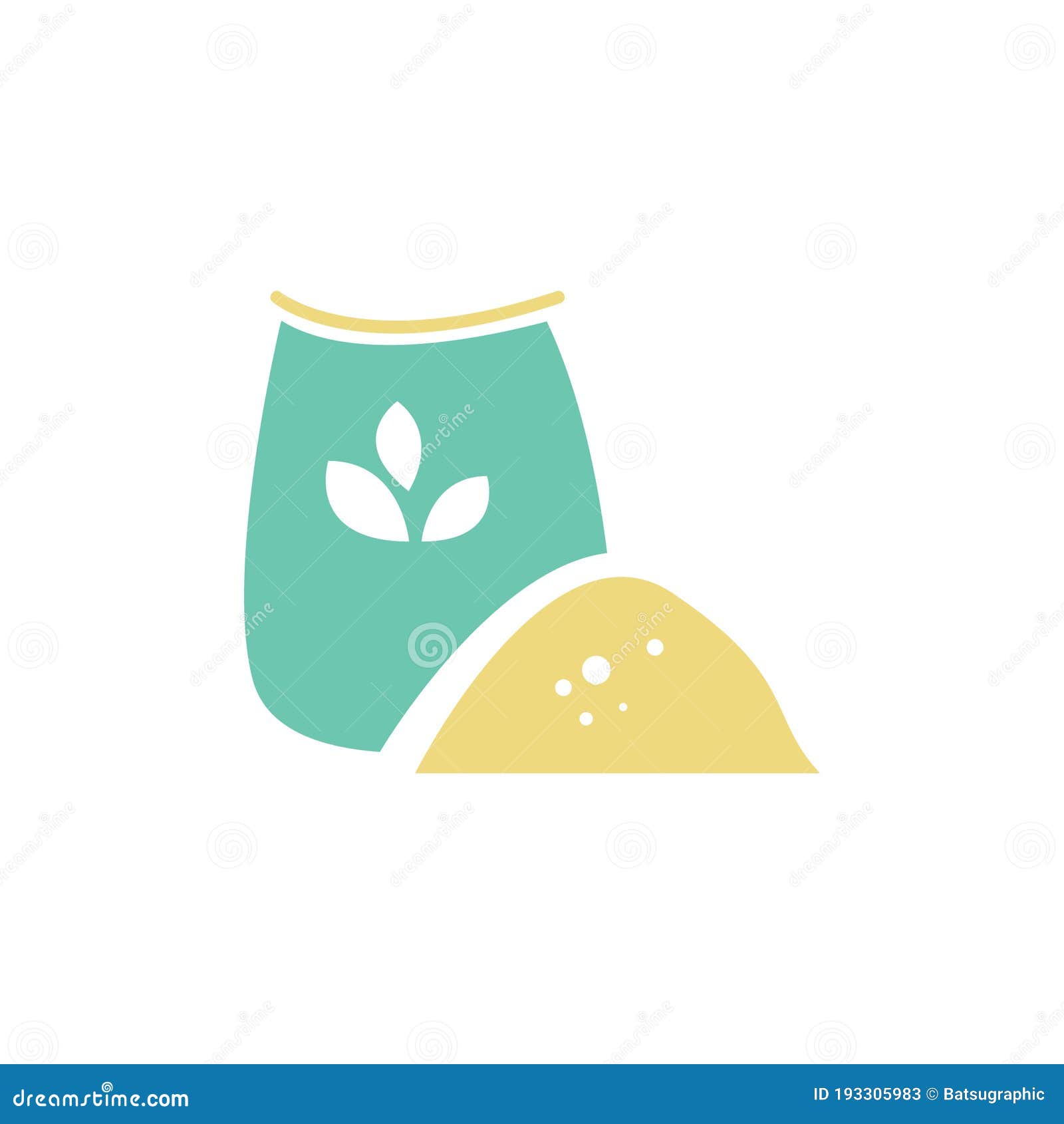 Flour Vector Icon Logo Design Stock Vector - Illustration of flat ...