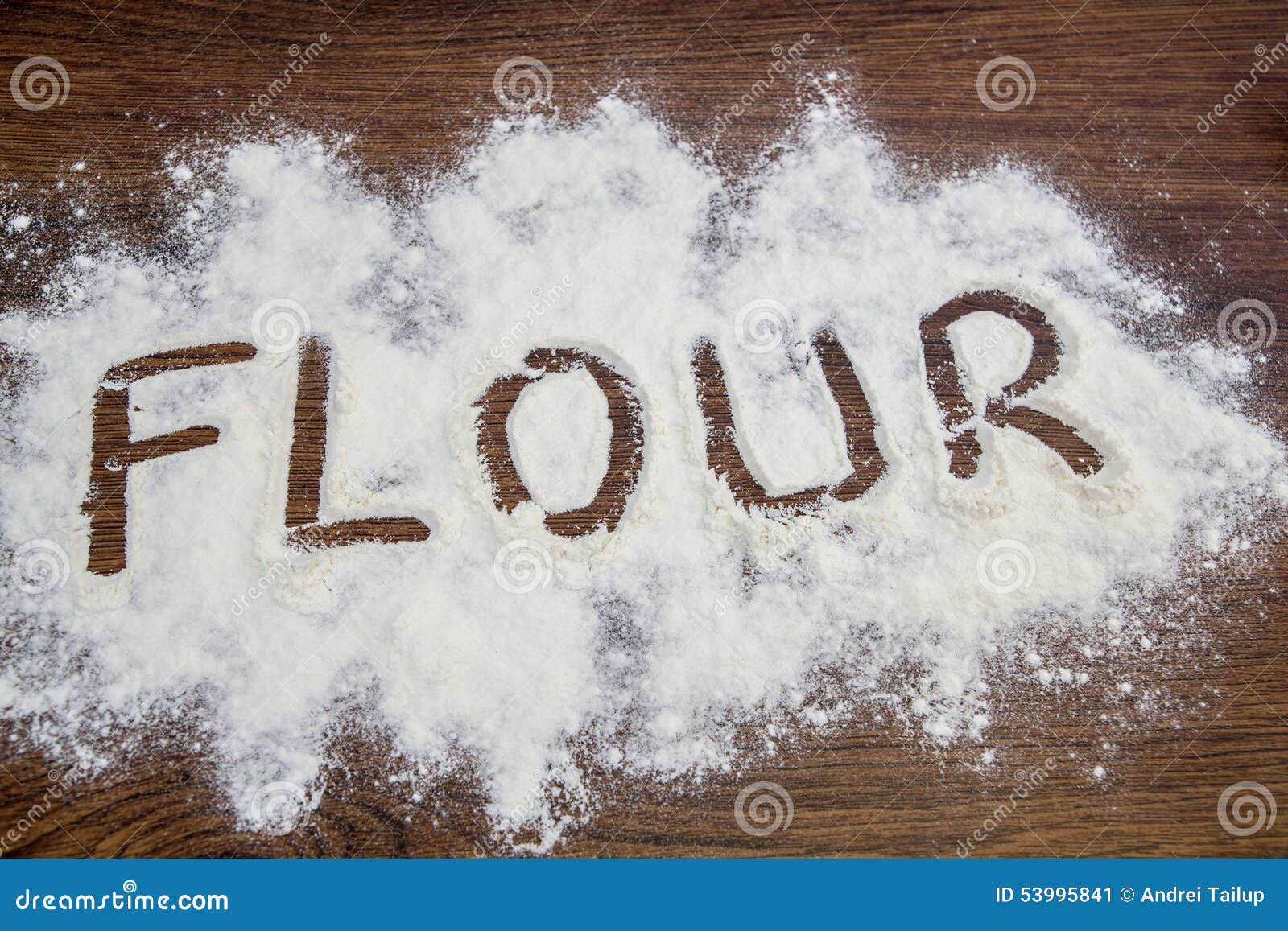 Flour stock image. Image of handwritten, leterpress, meal - 53995841
