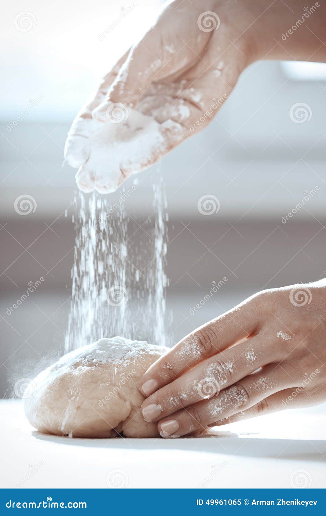 Flouring stock image. Image of housewife, cook, close - 49961065