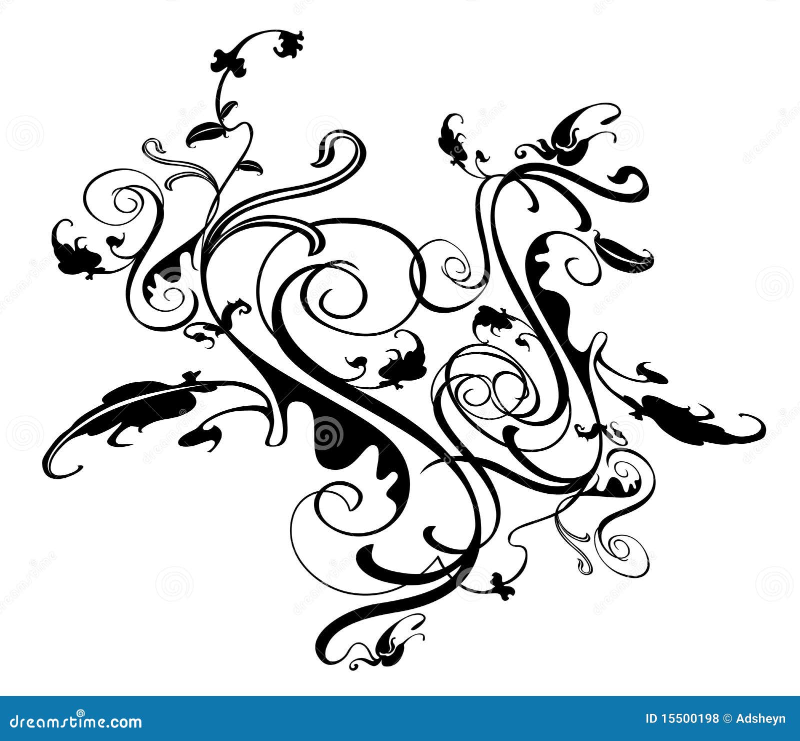 Flourish design stock vector. Illustration of pattern - 15500198