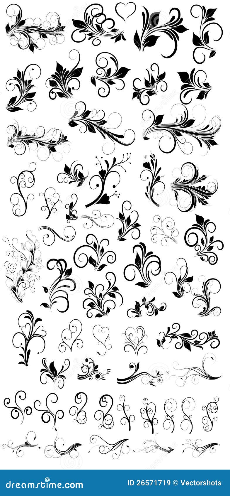 Flourish Vectors Elements | CartoonDealer.com #42743751