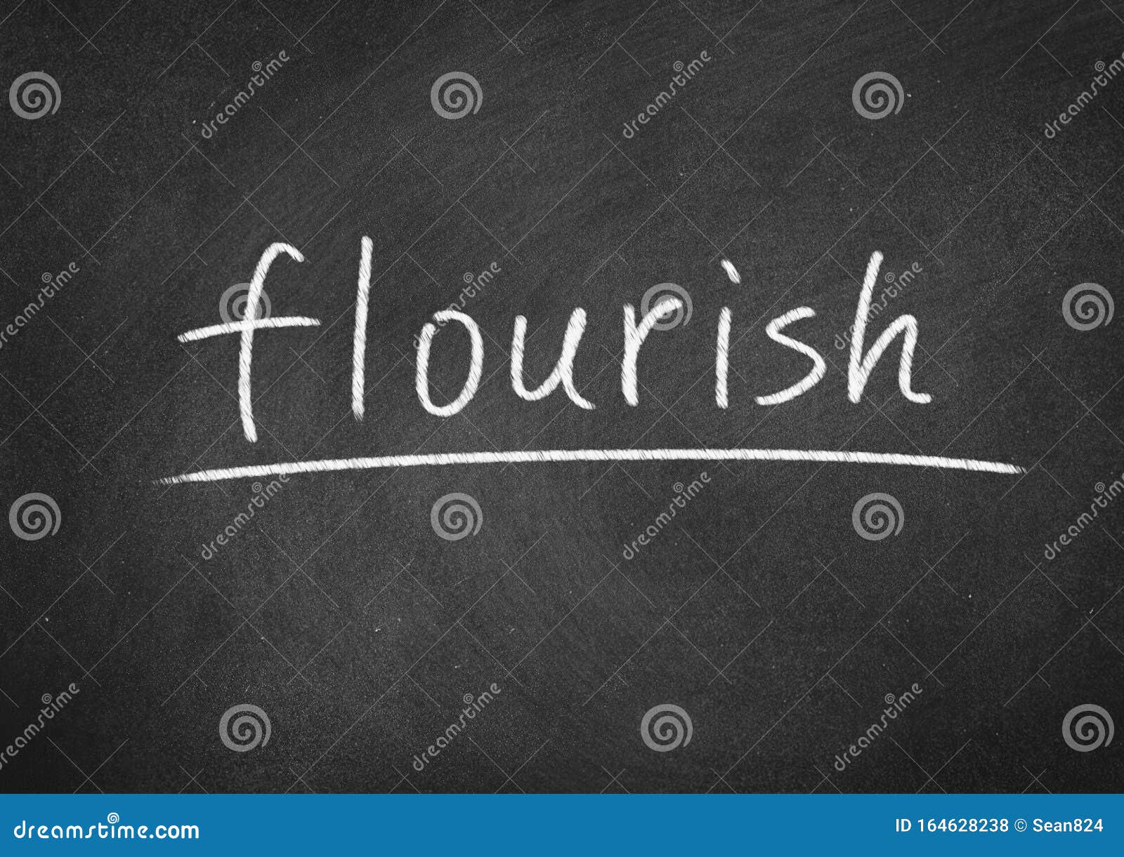 Flourish stock photo. Image of chalk, education, abstract - 164628238