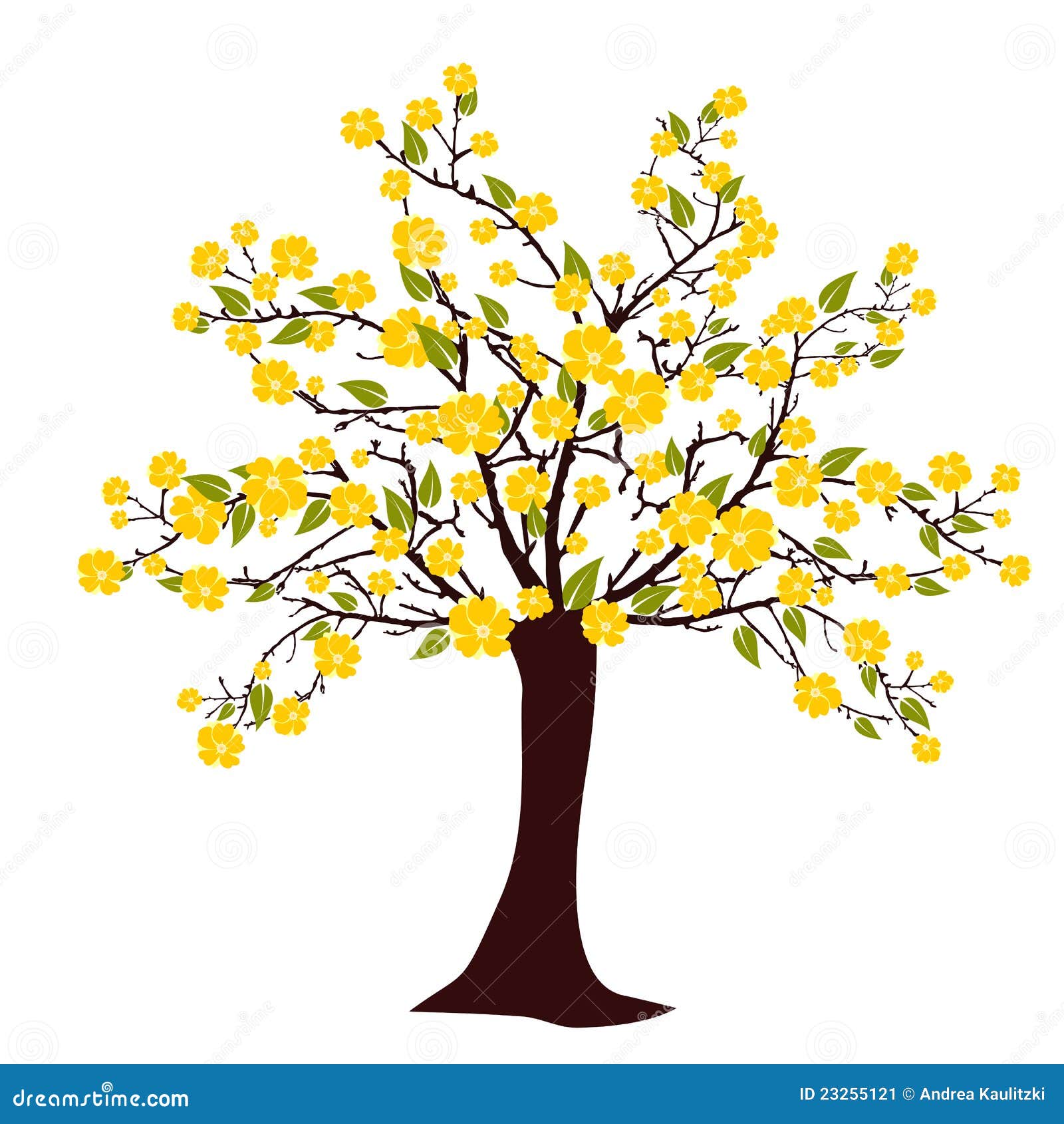 Flourish tree stock illustration. Illustration of colorful - 23255121