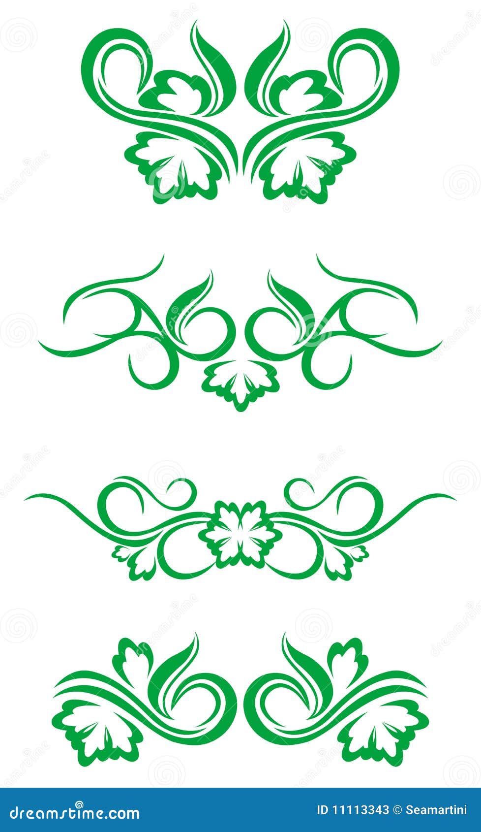 Flourishes decorations stock vector. Illustration of curve - 11113343