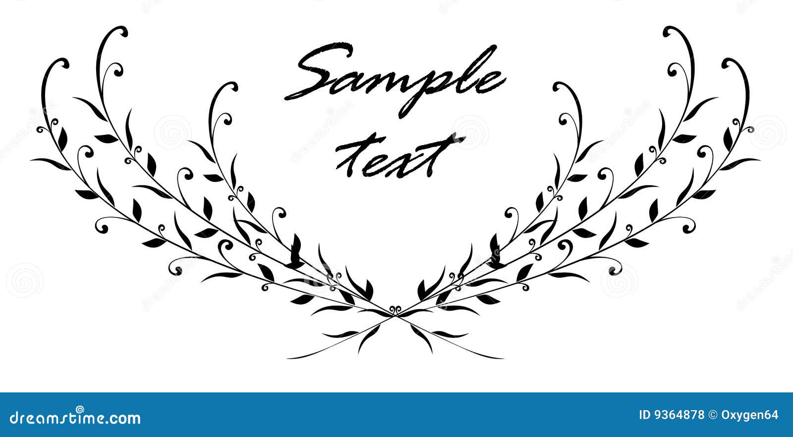 Flourishes design stock vector. Illustration of decoration - 9364878