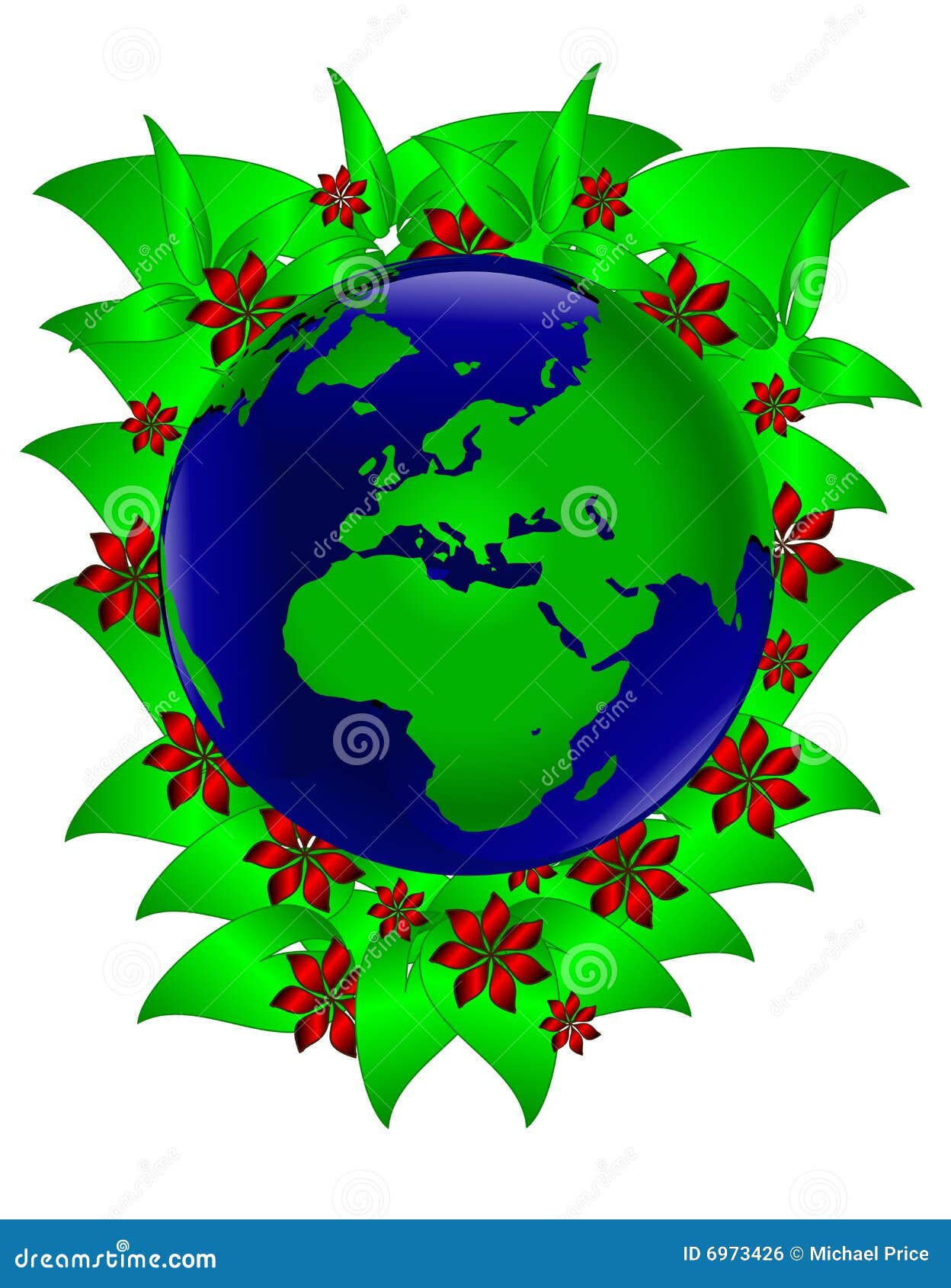 Flourishing Earth stock vector. Illustration of concept - 6973426