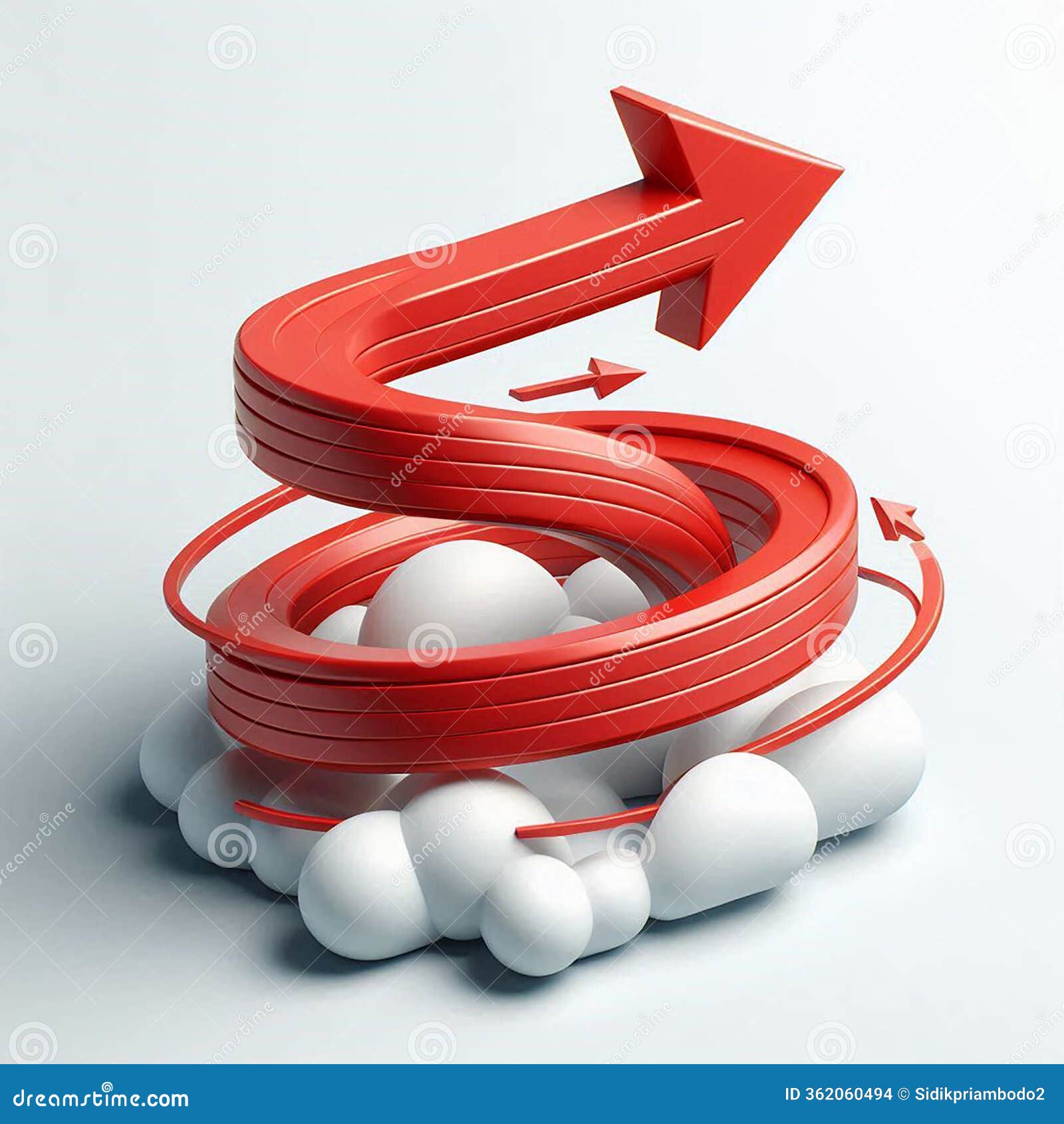 A flow arrow stock illustration. Illustration of line - 362060494