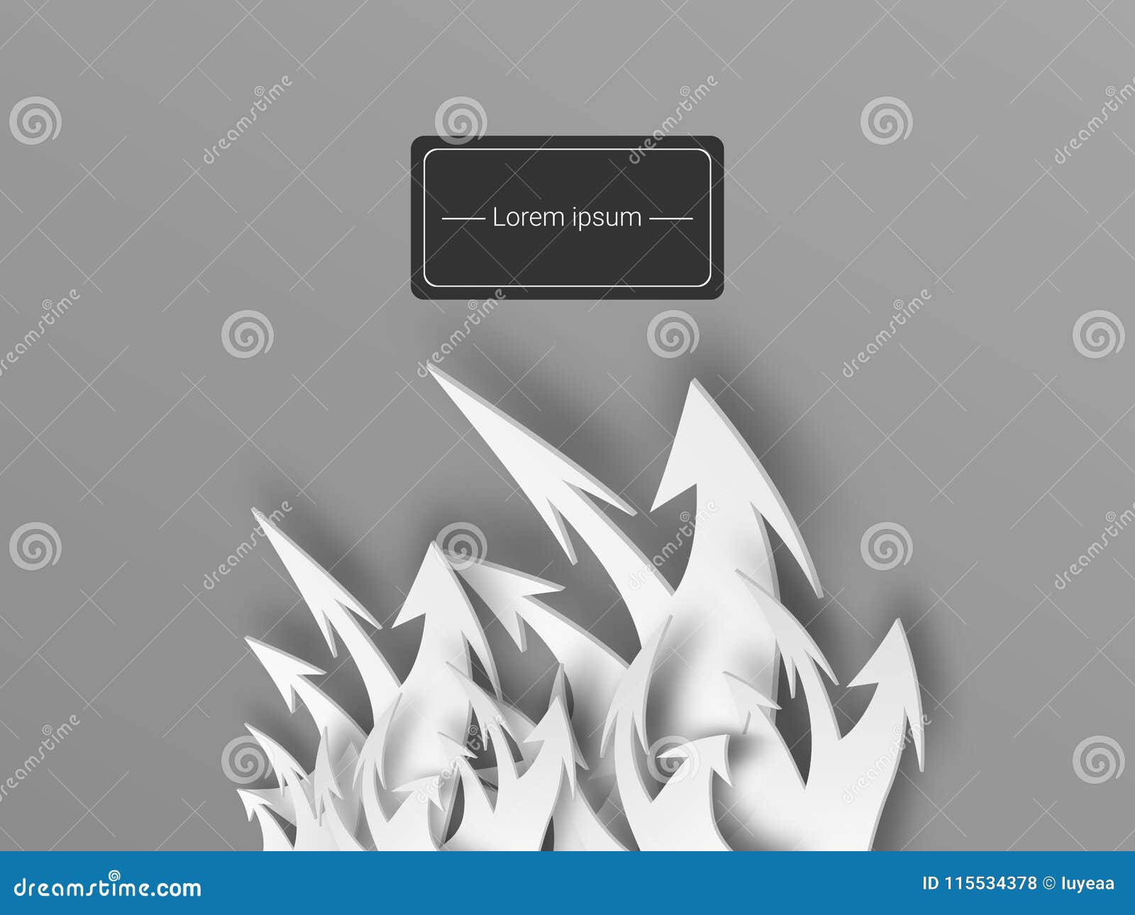 Flow of Arrows. Vector Illustration Stock Vector - Illustration of ...