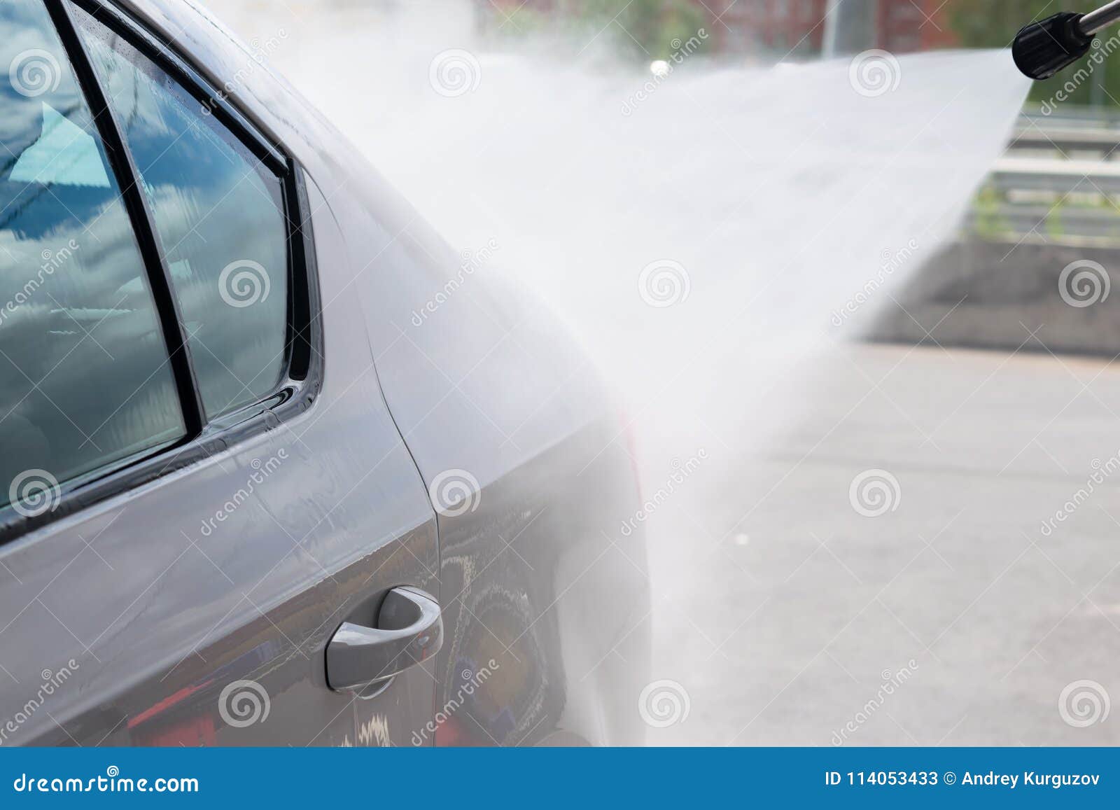 The Flow of Atomized Water Knocks Down Stock Image - Image of knocks ...