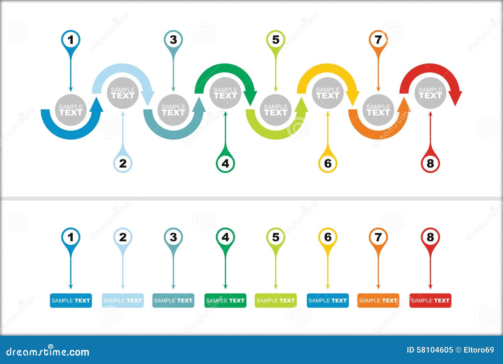 Flow Chart, Business Concept Stock Vector - Illustration of decision ...