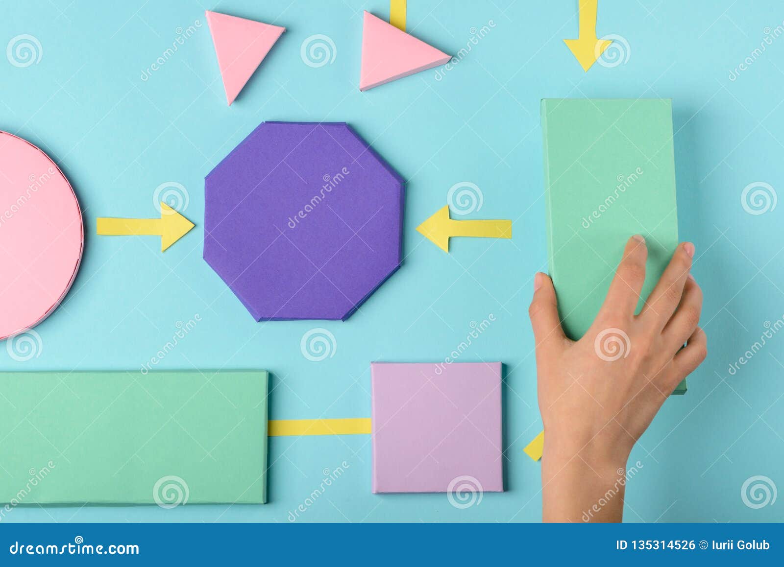 Algorithm Color Paper Model Royalty-Free Stock Image | CartoonDealer ...