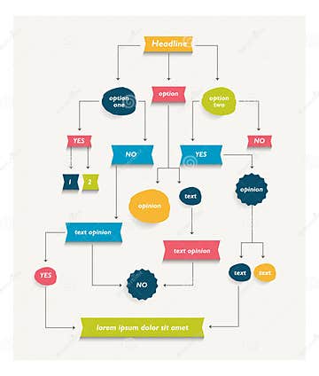 Flow Chart Diagram, Scheme. Stock Vector - Illustration of business ...