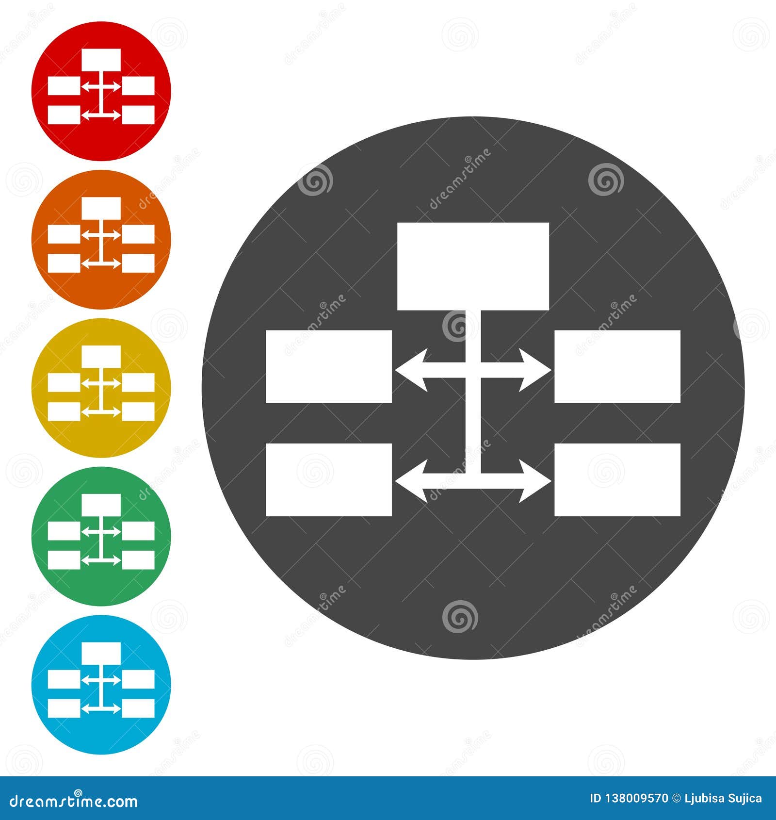 Flow chart Icon Vector stock vector. Illustration of illustrator ...