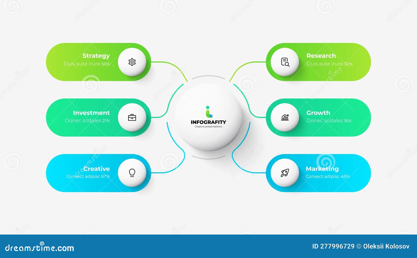 Flow Chart Infographic Slide. Concept of Business Project Visualization ...