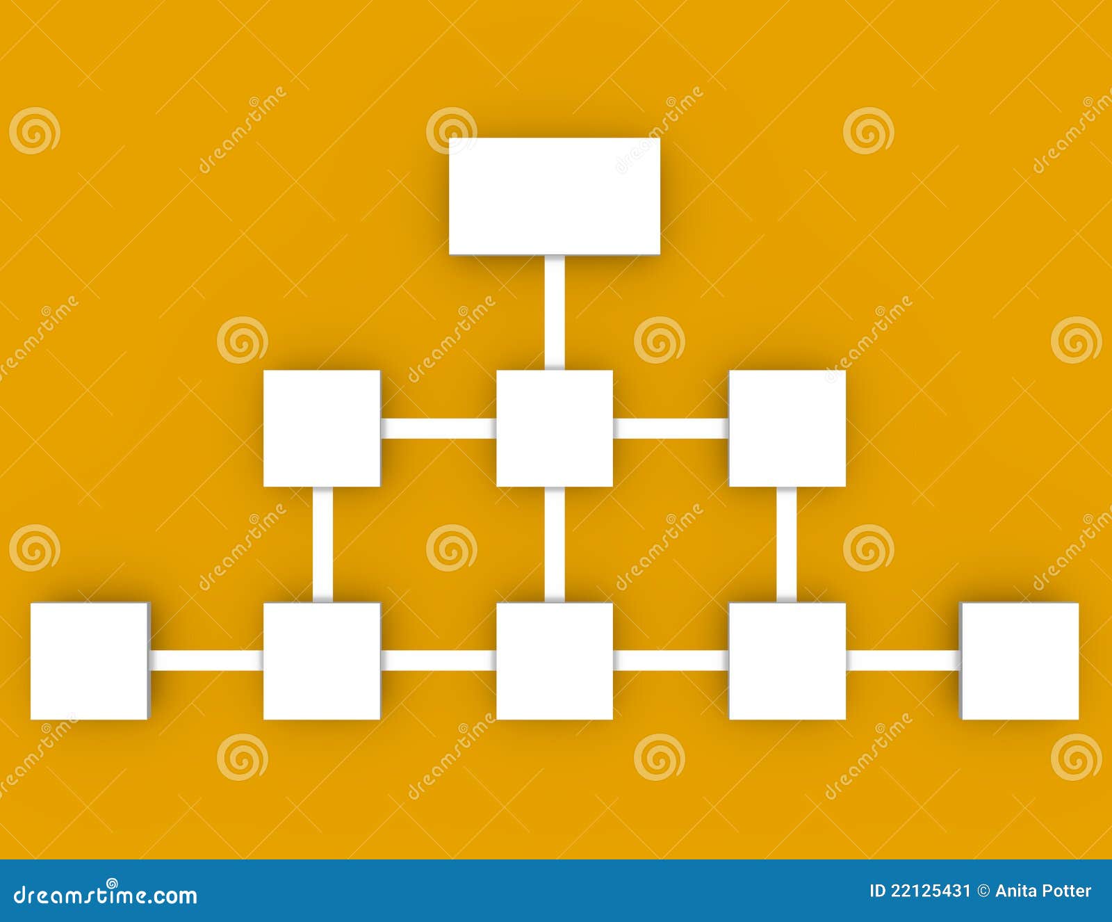 Flow Chart On An Orange Background Royalty-Free Stock Photography ...