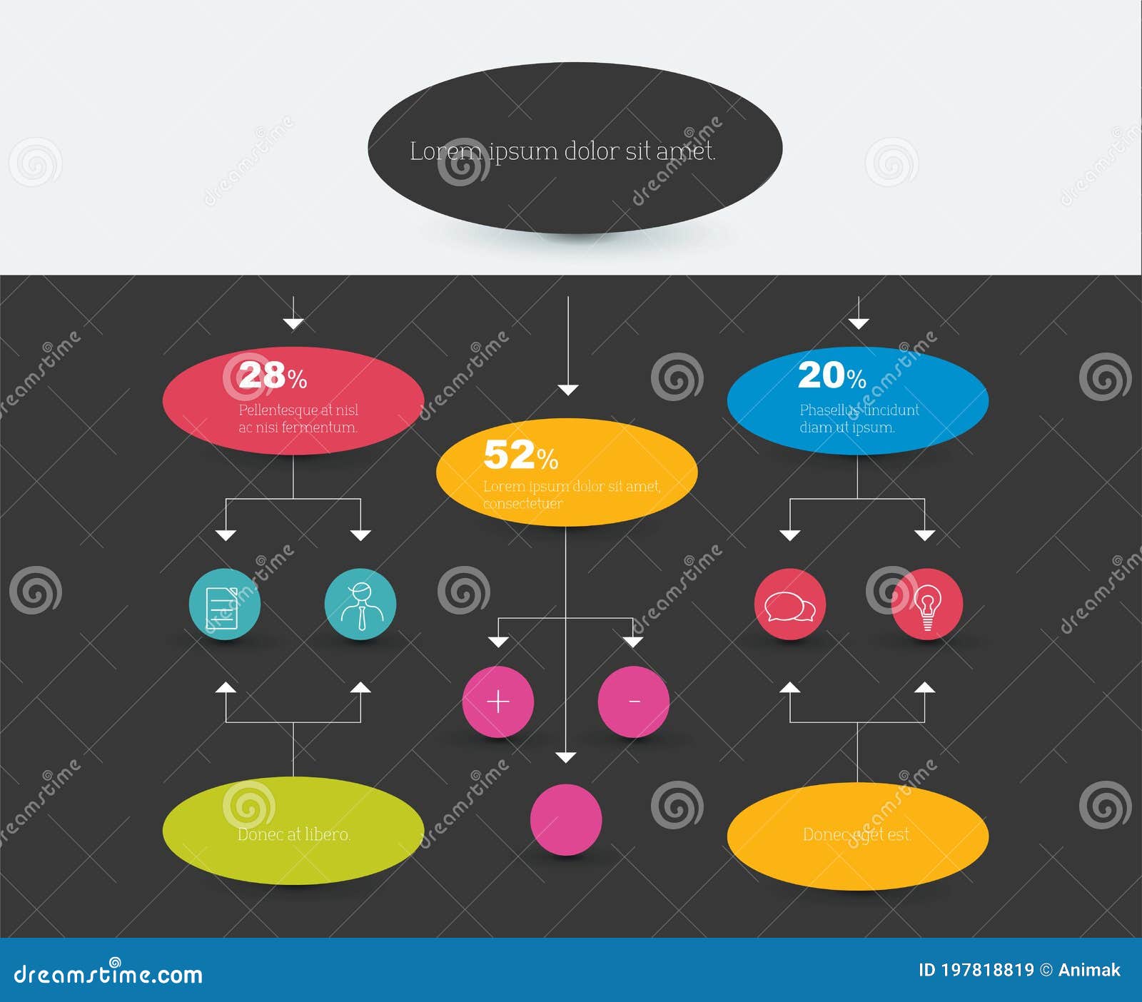 Flow Chart Scheme. Infographics Elements. Vector Design Stock Vector ...